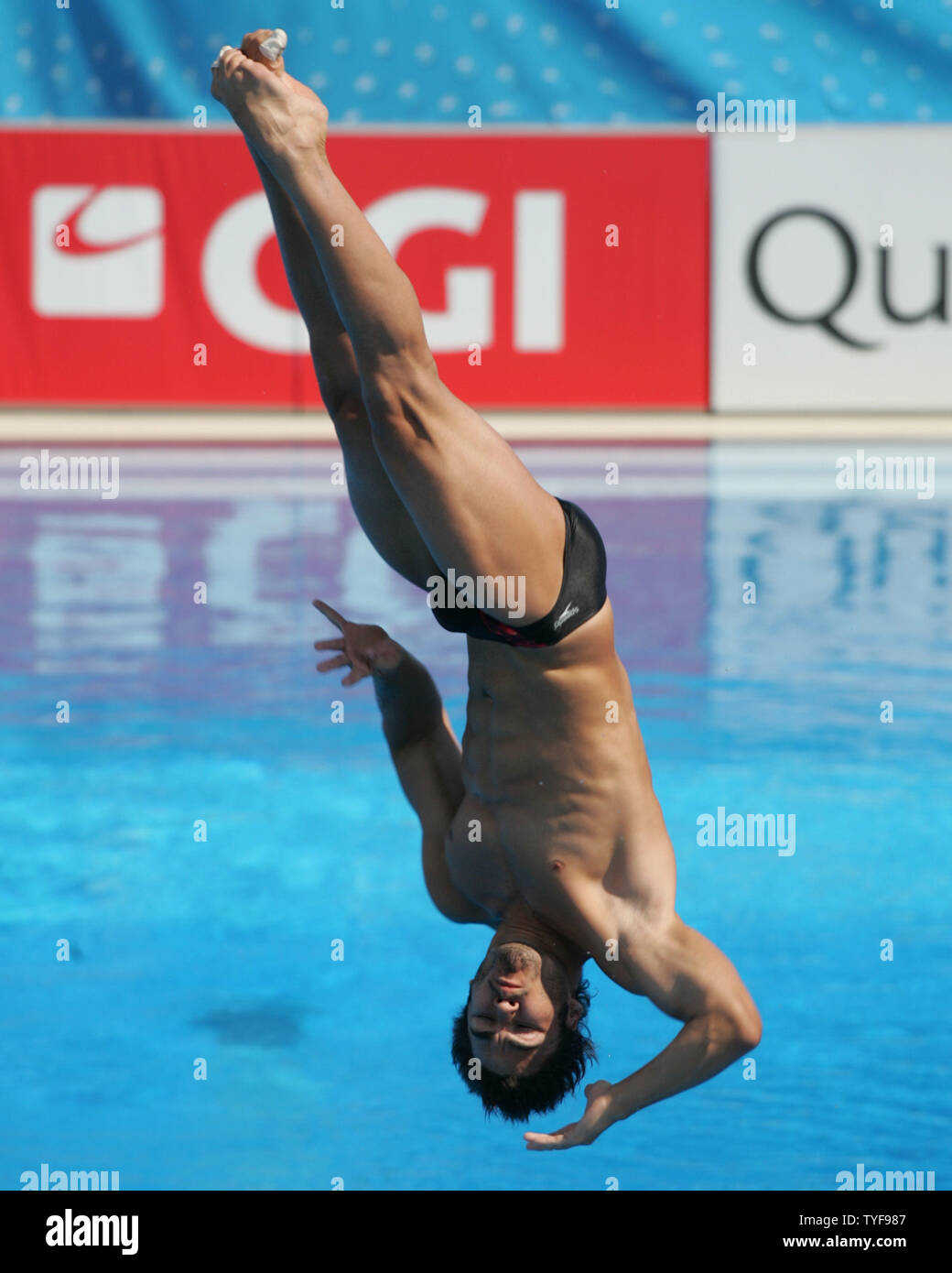 Hometown favorite Alexandre Despatie performs his last semi-final round ...