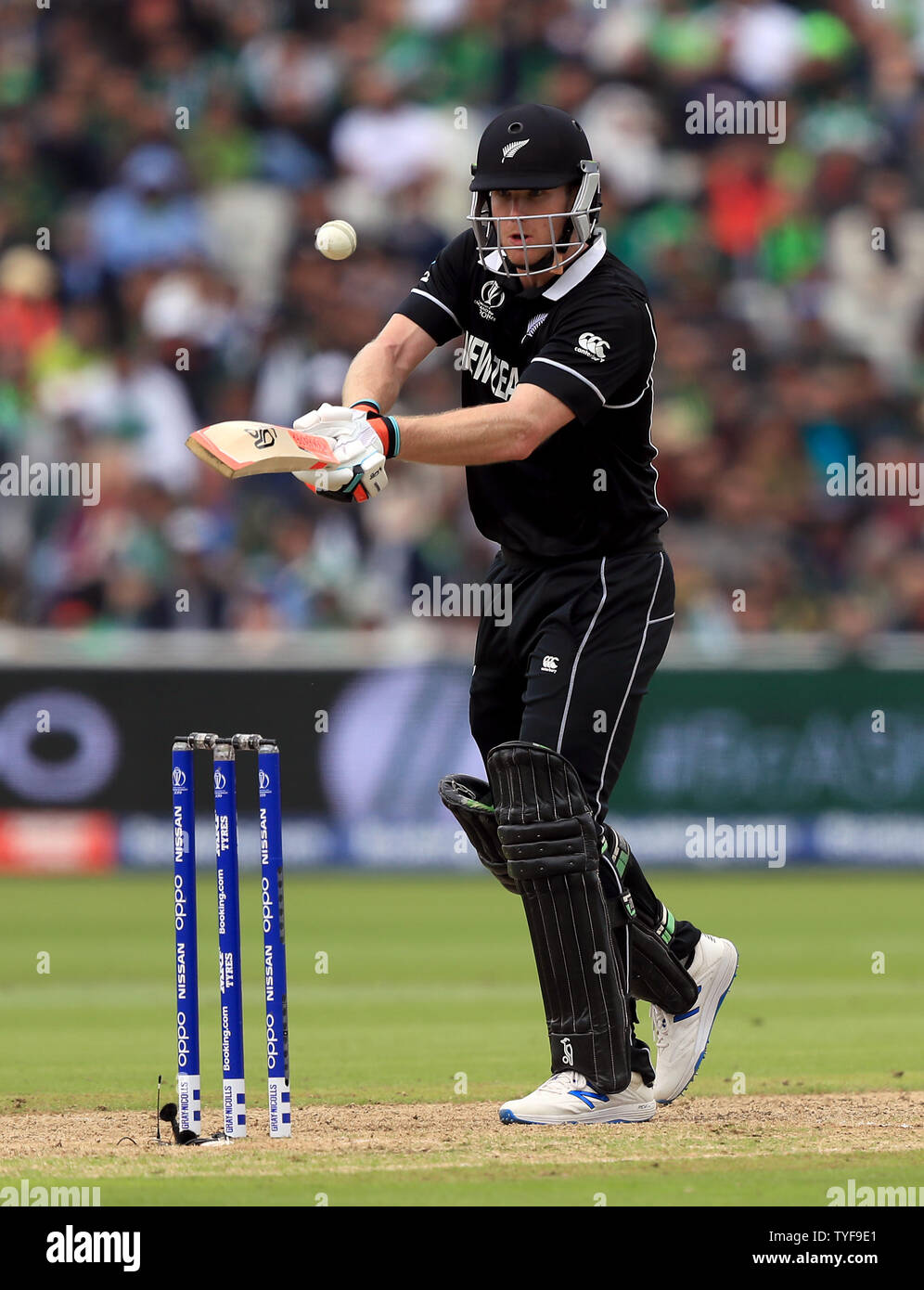 New Zealand’s James Neesham batting during the ICC cricket World Cup ...