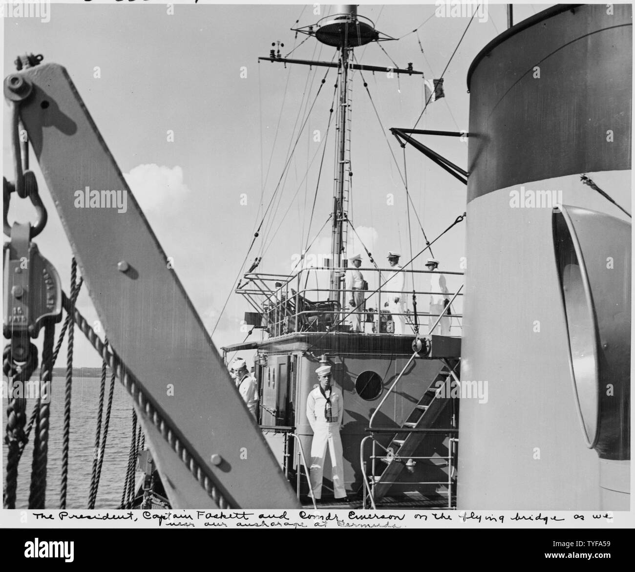 Photograph taken during the vacation cruise of President Harry S ...
