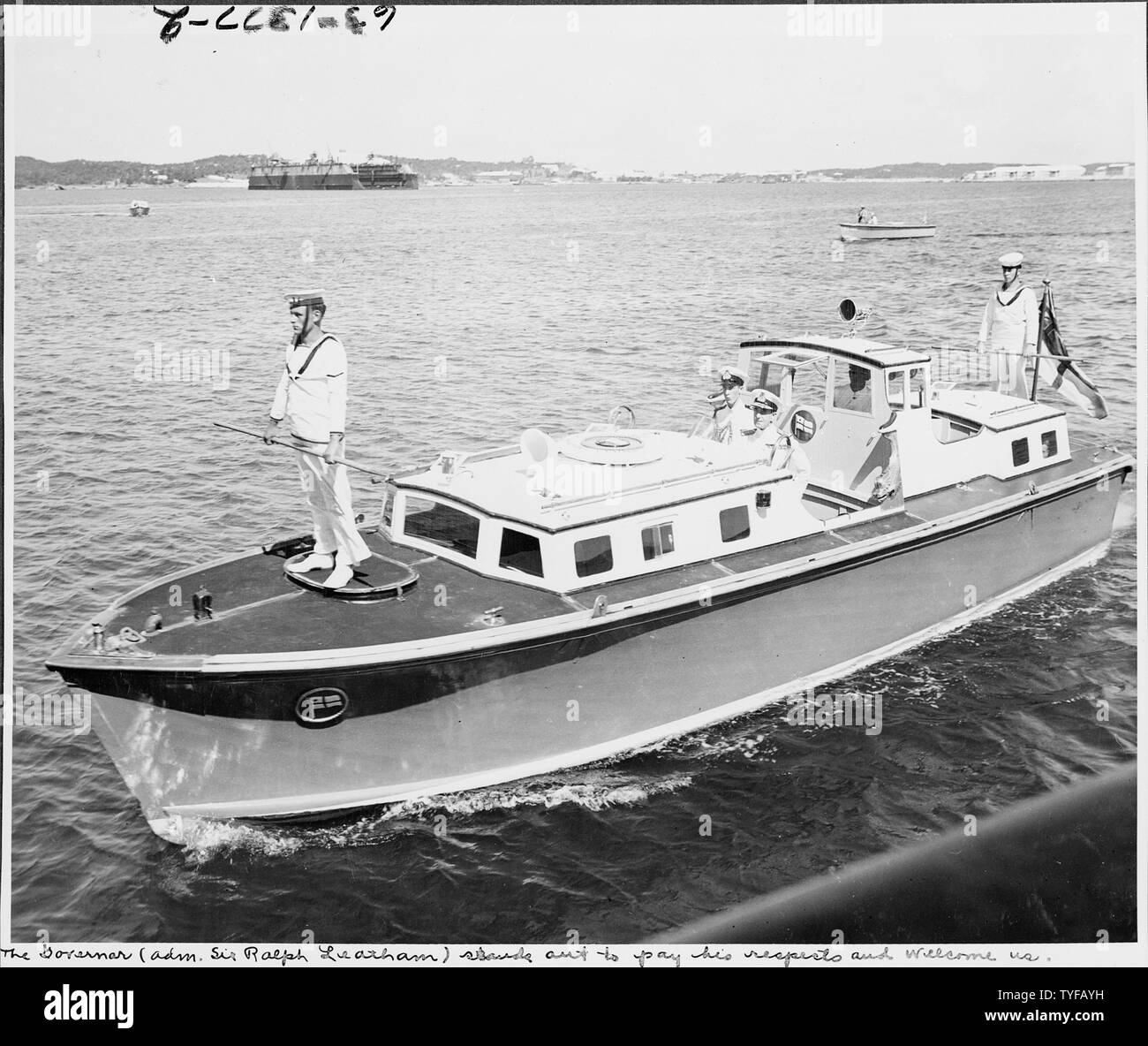 Photograph taken during the vacation cruise of President Harry S ...