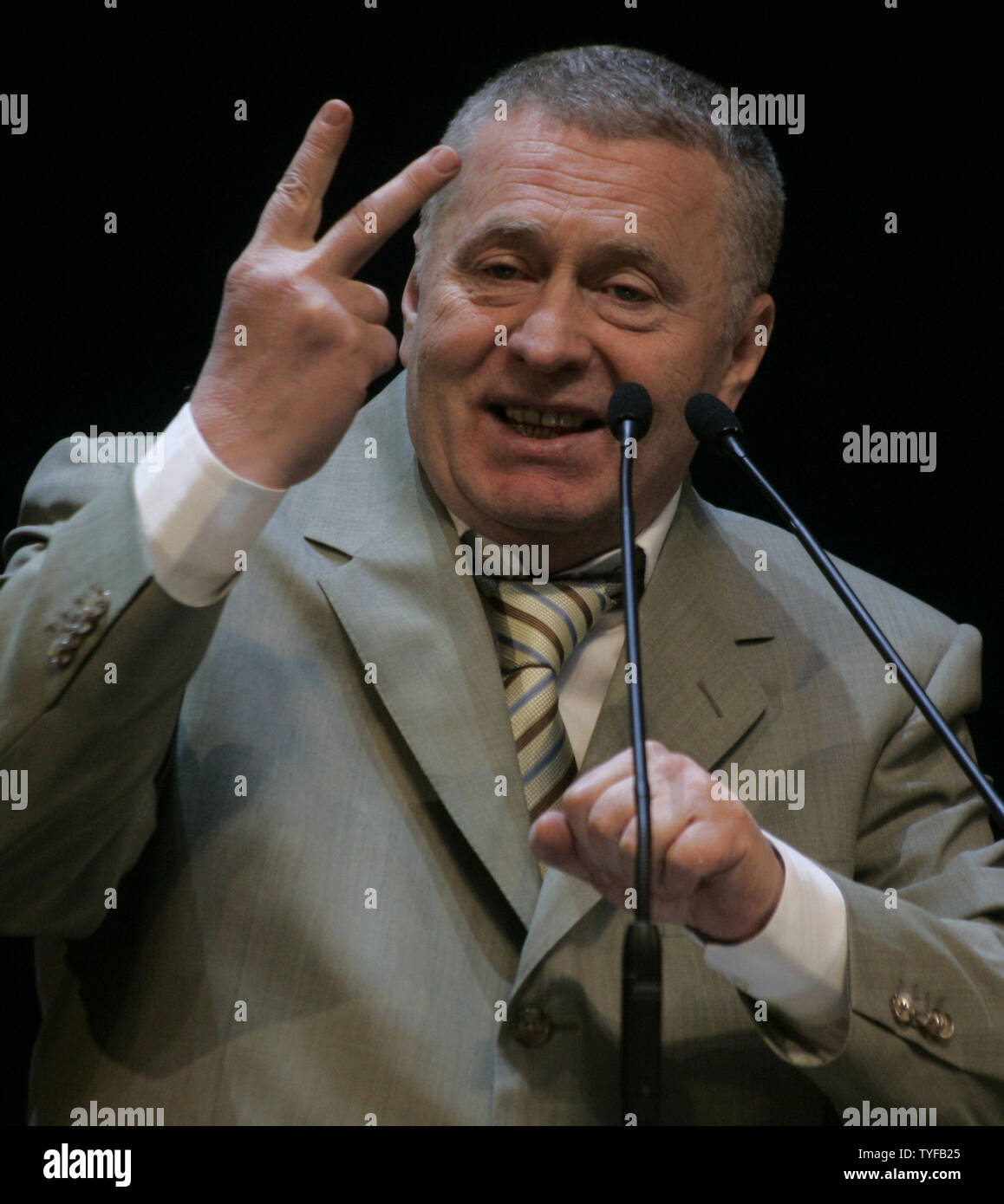 Leader of the Liberal Democratic Party of Russia Vladimir Zhirinovsky ...