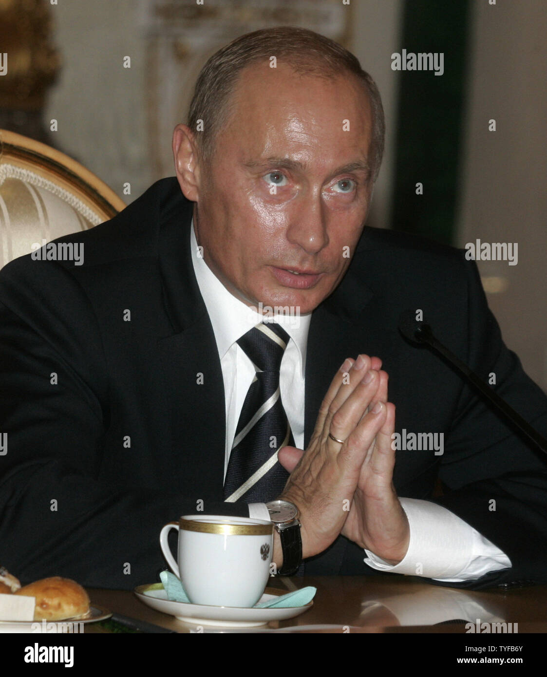 Russian President Vladimir Putin speaks after awarding ceremony in ...