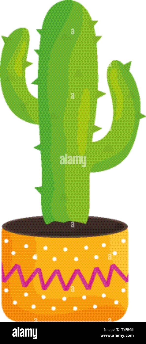 mexican cactu plant icon vector illustration design Stock Vector Image ...