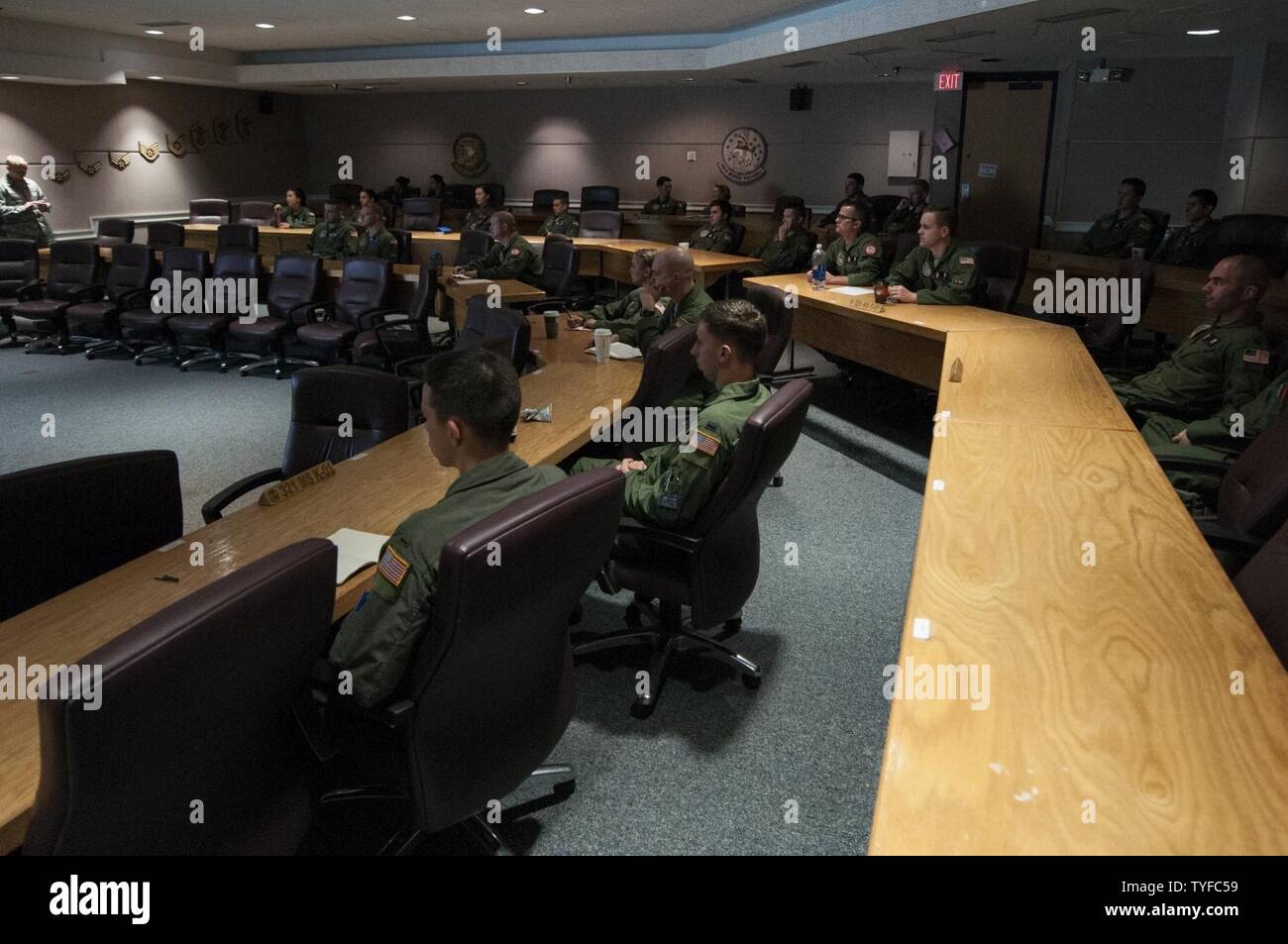 Missileers from the 90th Operations Group attend a pre-departure ...