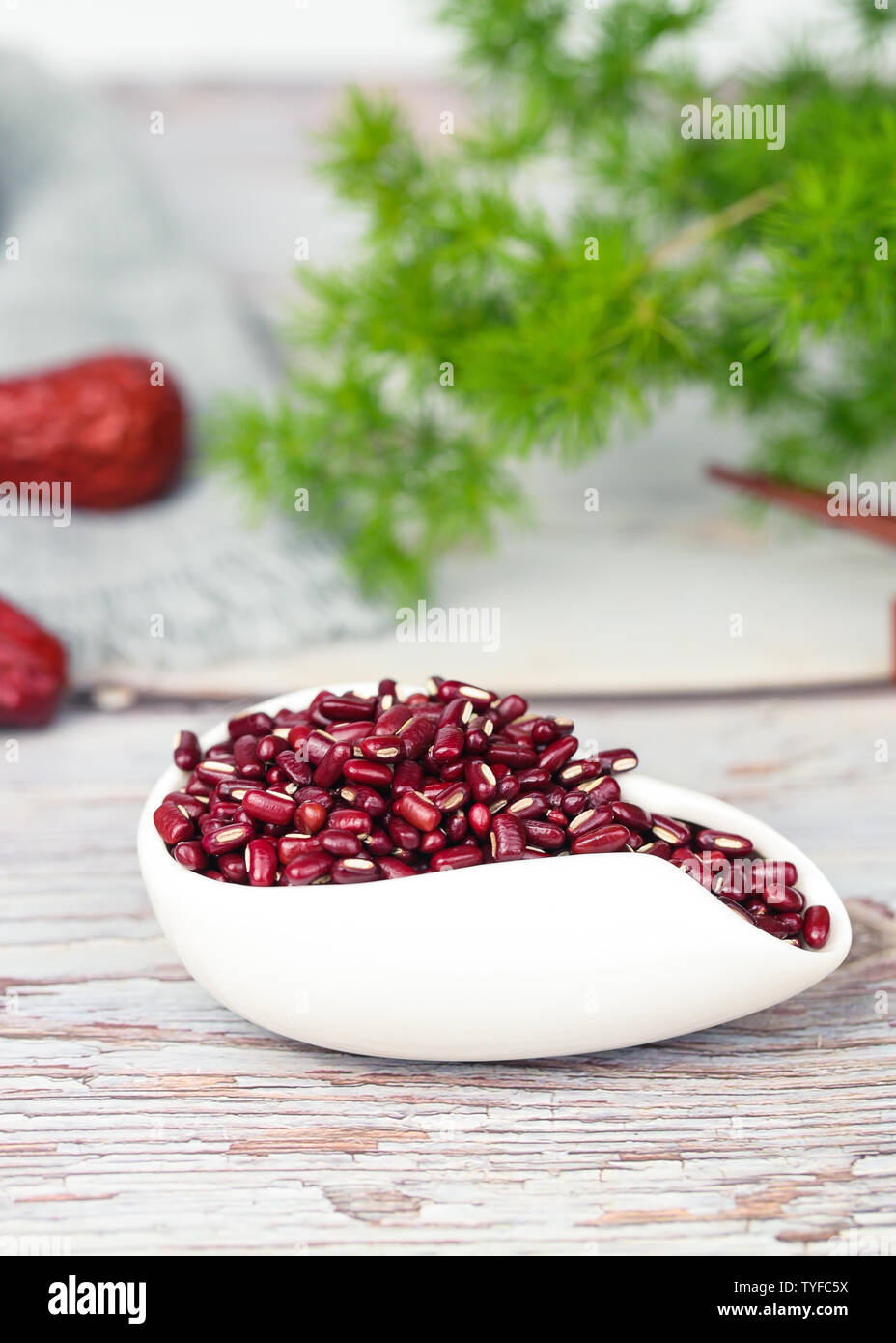 Red beans, little red beans Stock Photo - Alamy