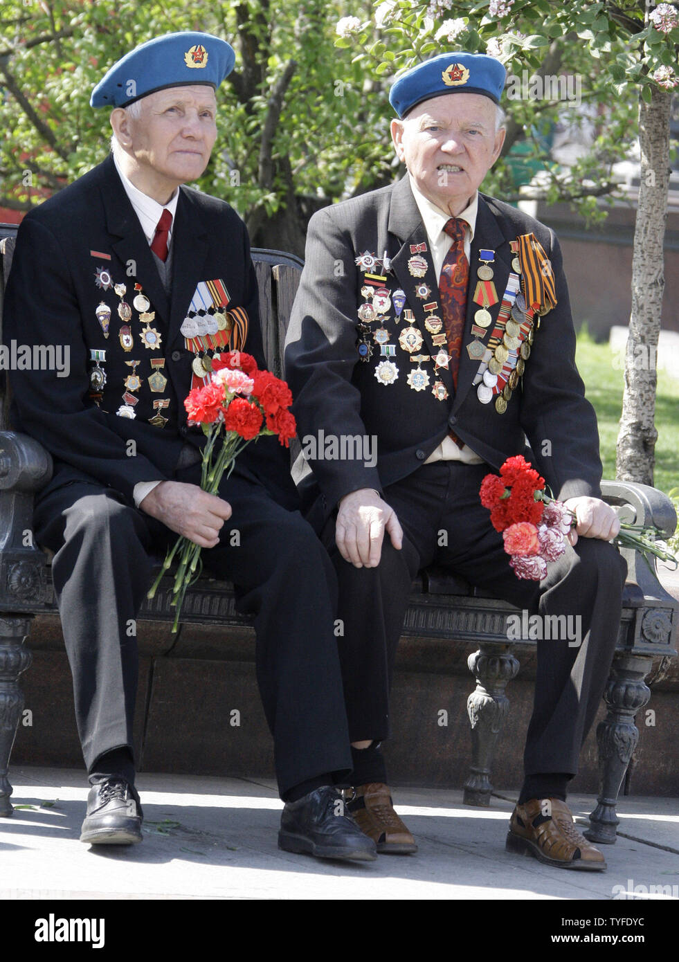 Russian World War II veterans attend the Victory Day celebration in ...