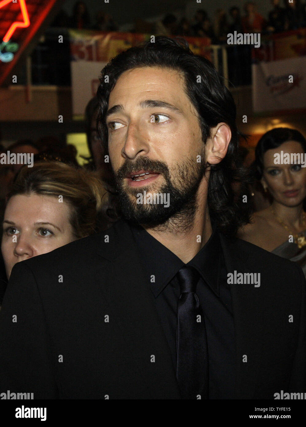 American actor Adrien Brody arrives at the opening ceremony of the 31st ...