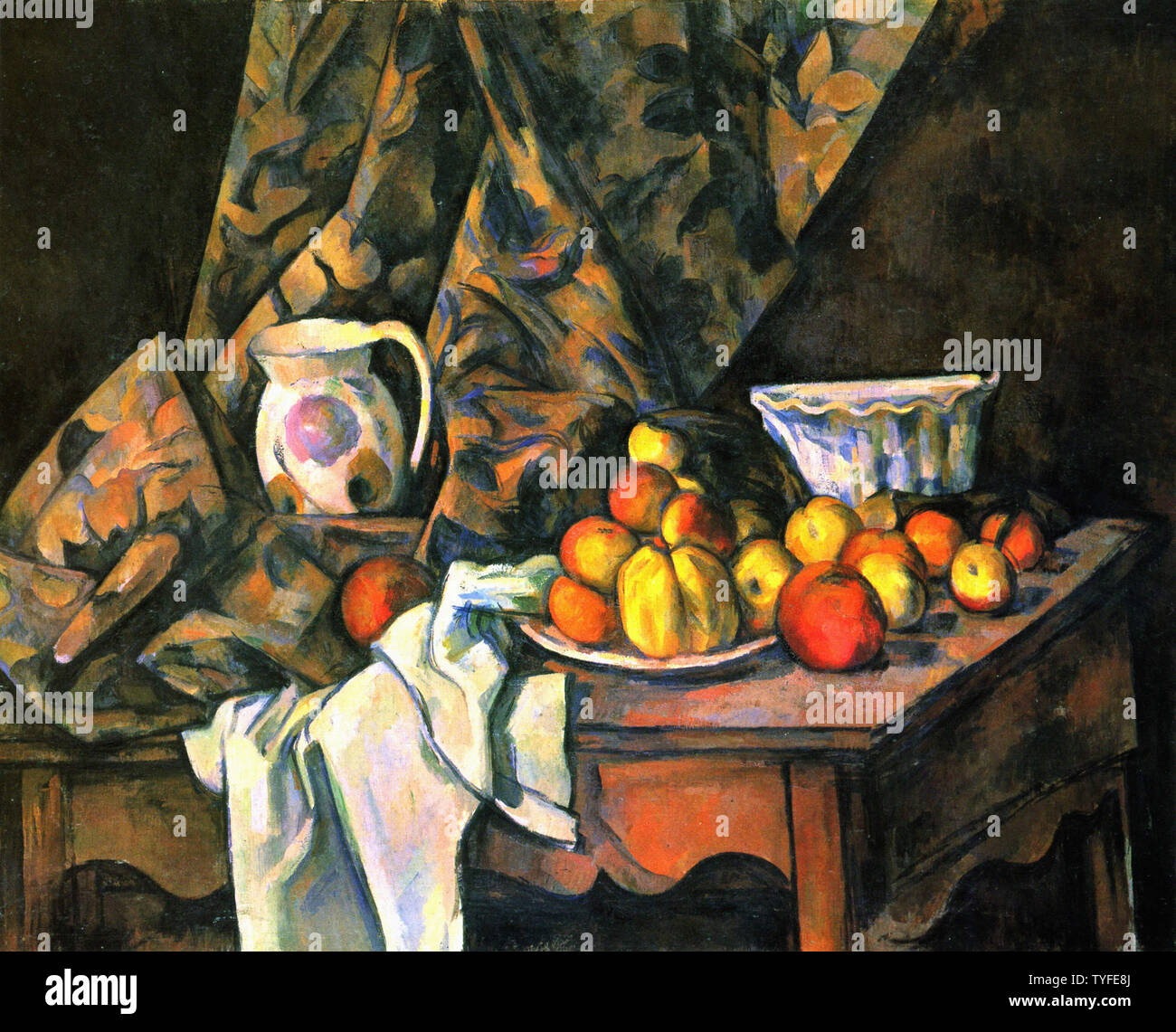 Paul Cézanne - Still Life With Flower Holder 1905 Stock Photo - Alamy