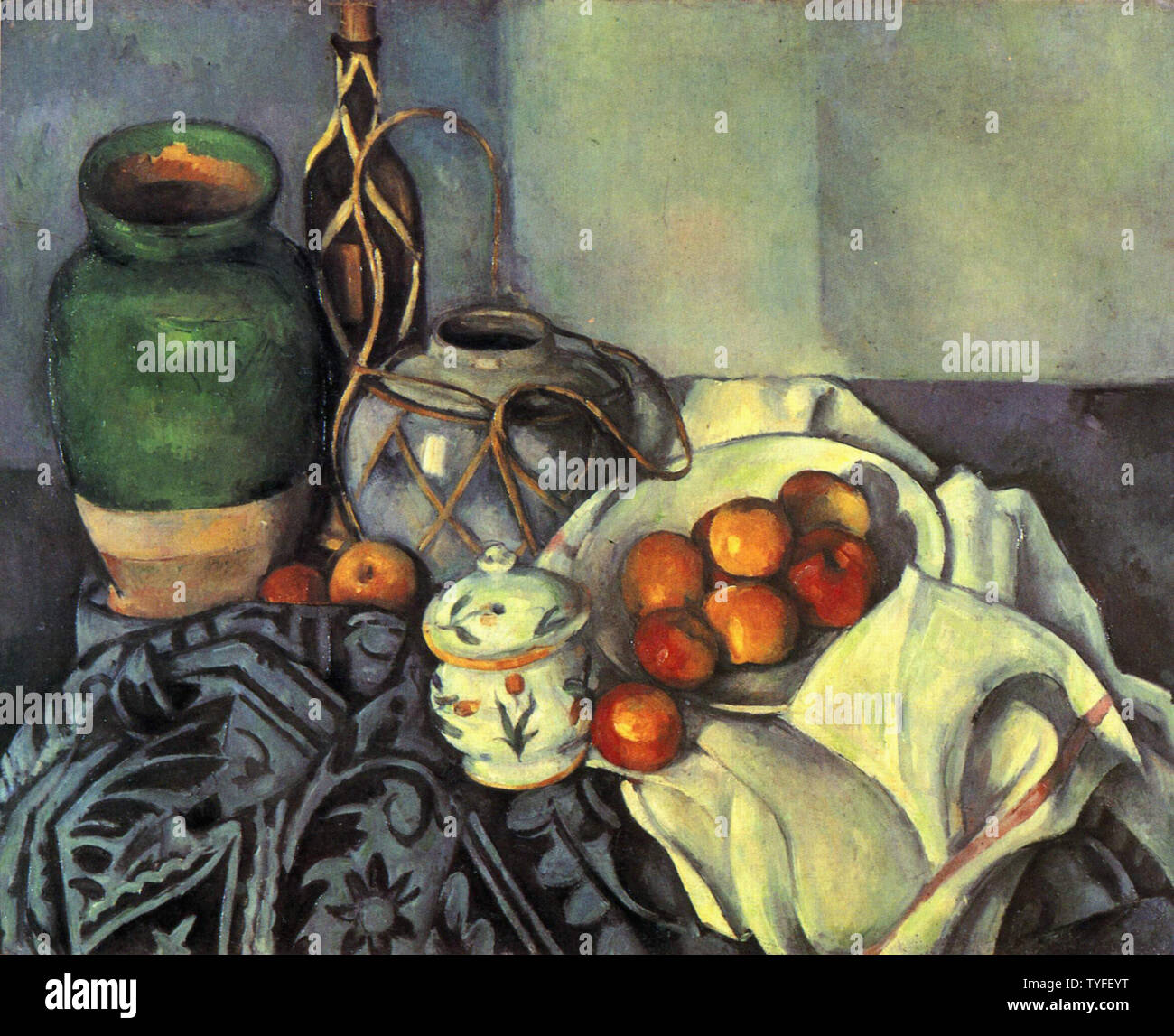 Paul cezanne, still life with apples hi-res stock photography and ...