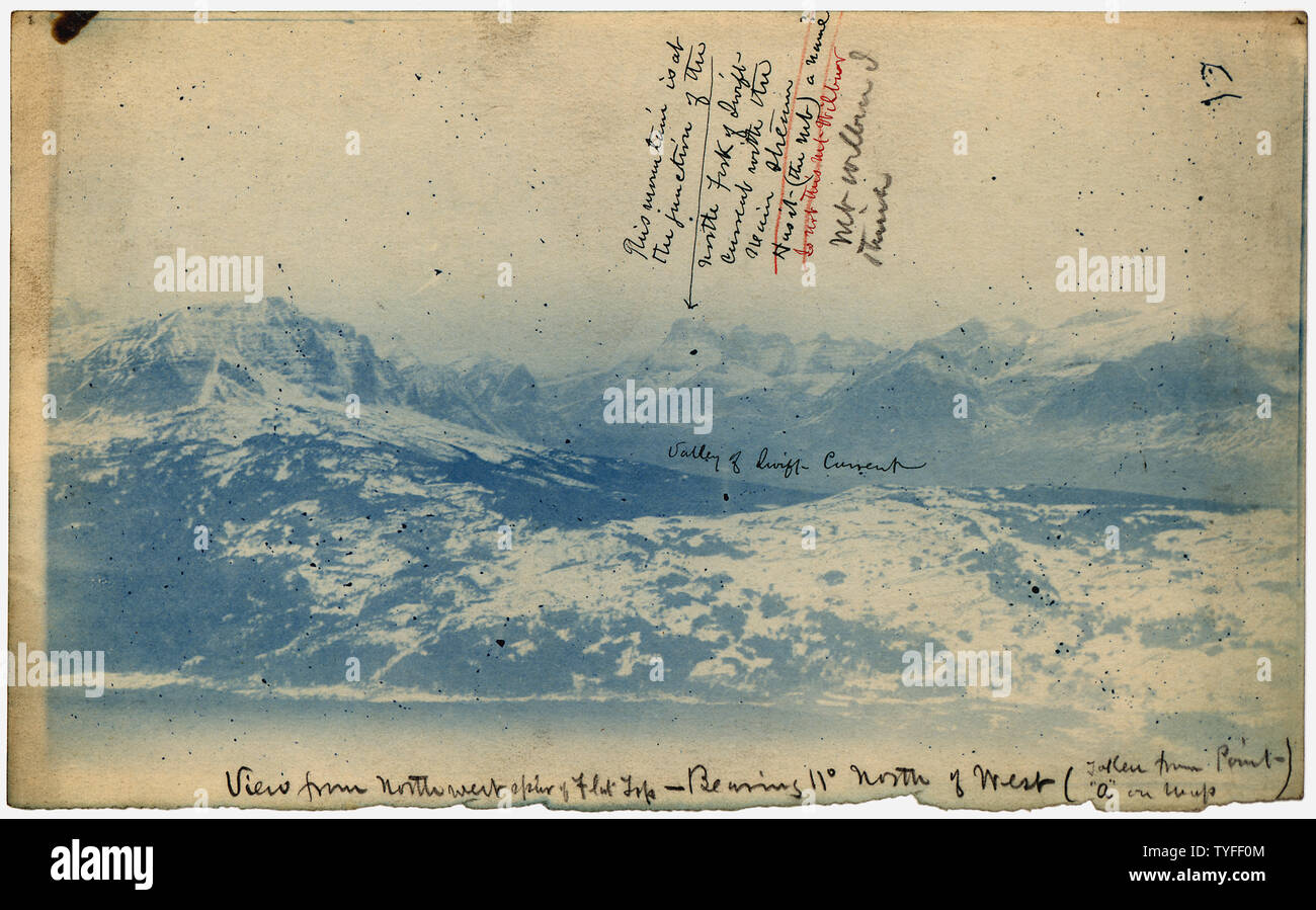 Photograph with caption View from northwest spire of Flat Top Stock ...