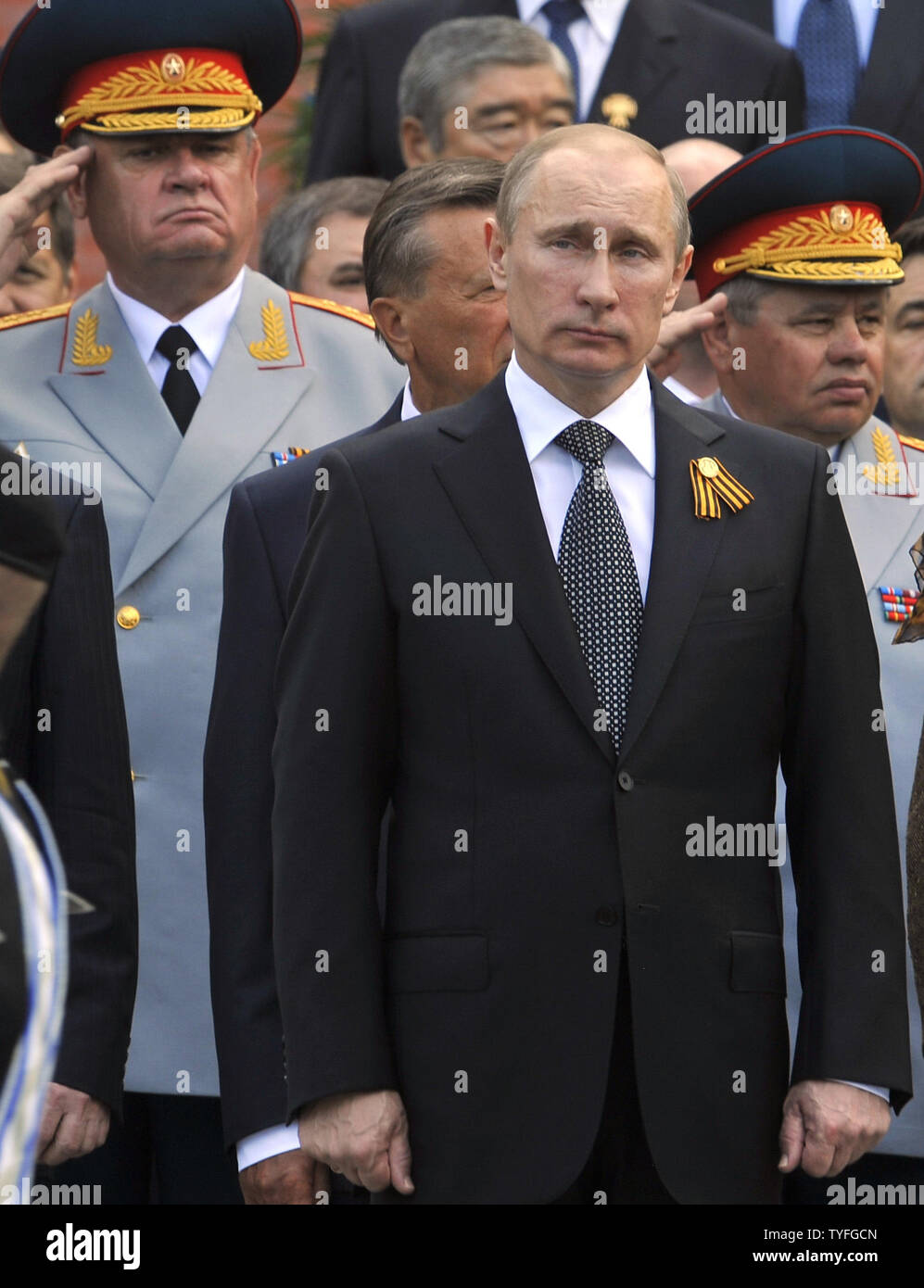Russian President Vladimir Putin attends a wreath laying ceremony at ...