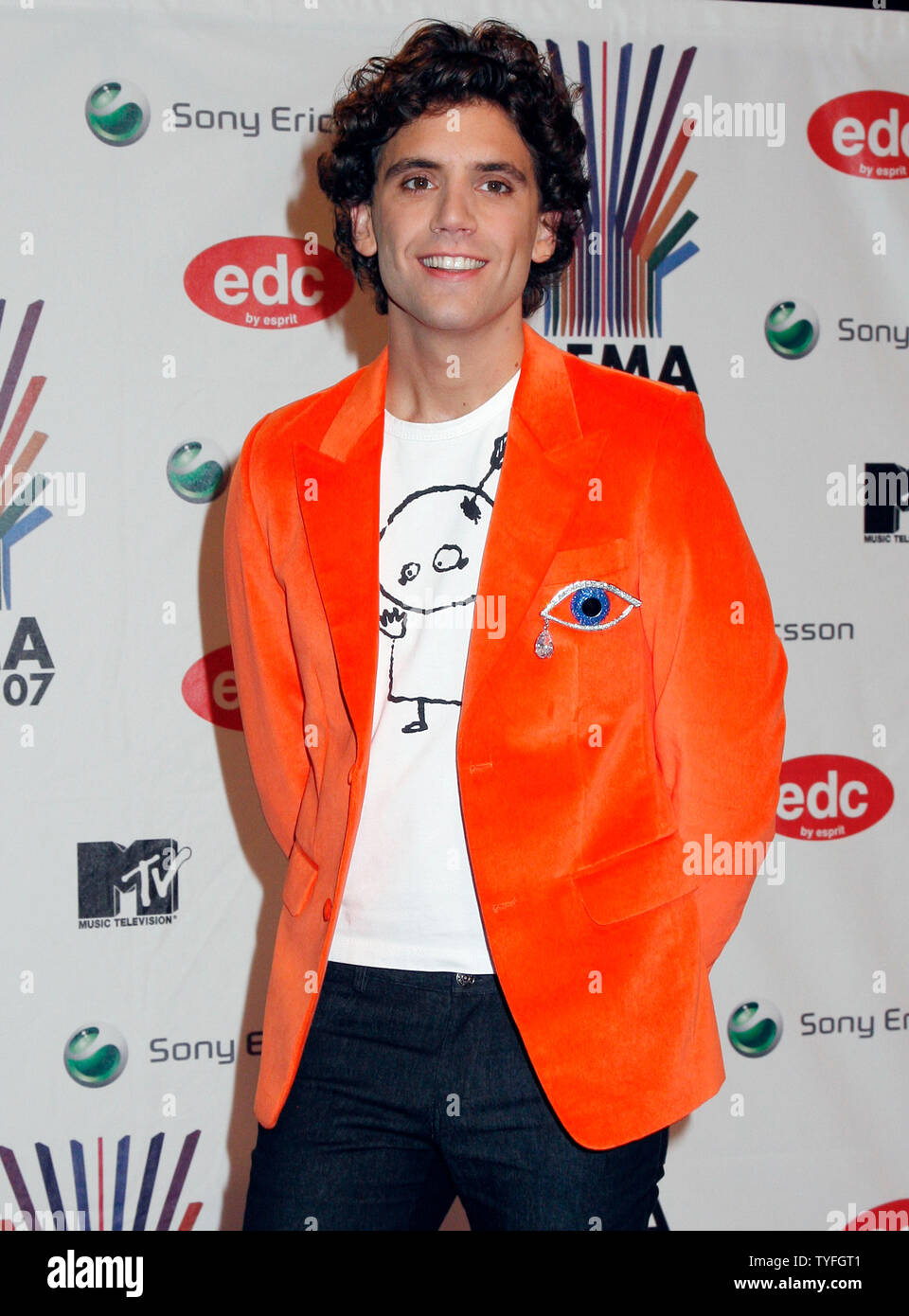 Singer Mika arrives at the MTV Europe Music Awards in Munich, Germany ...