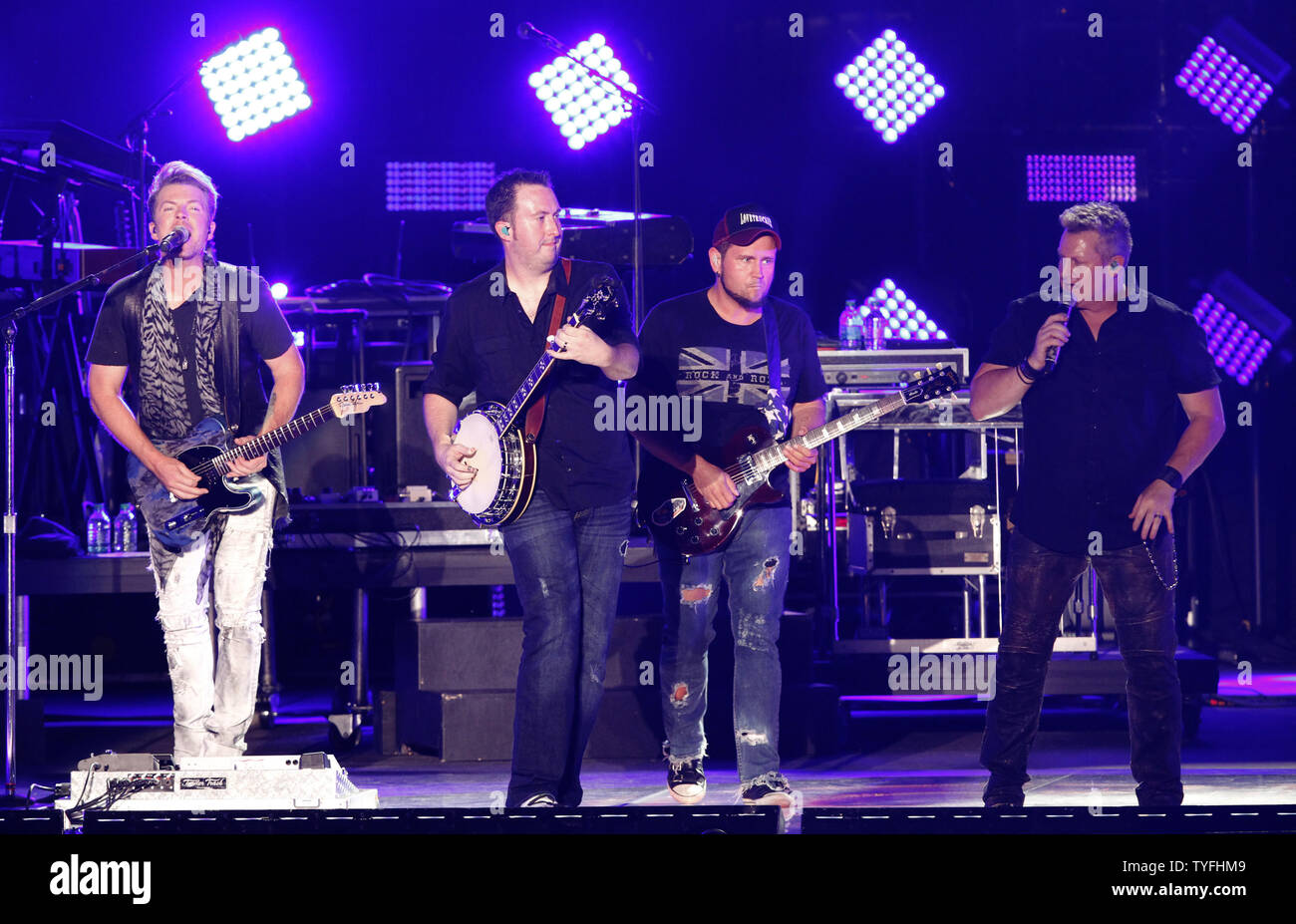 Country music band Rascal Flatts performs during the CMA Music Festival ...