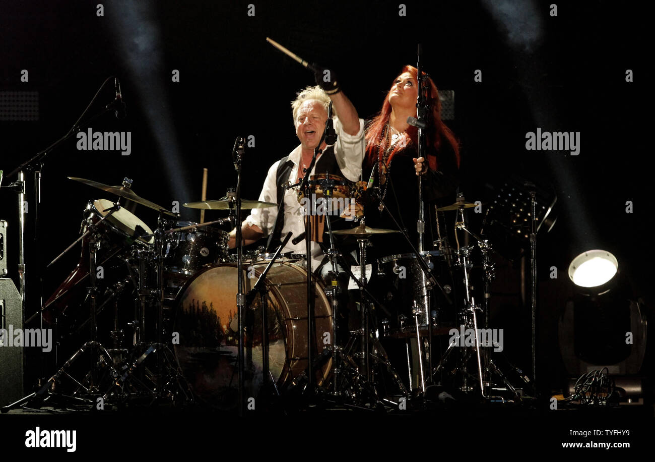 Country music band Wynonna & The Big Noise perform during the CMA Music ...