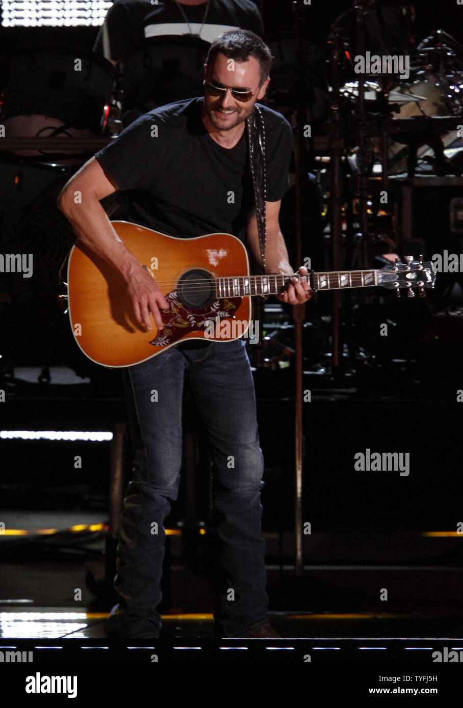 Country music artist Eric Church performs during the CMA Music Festival ...