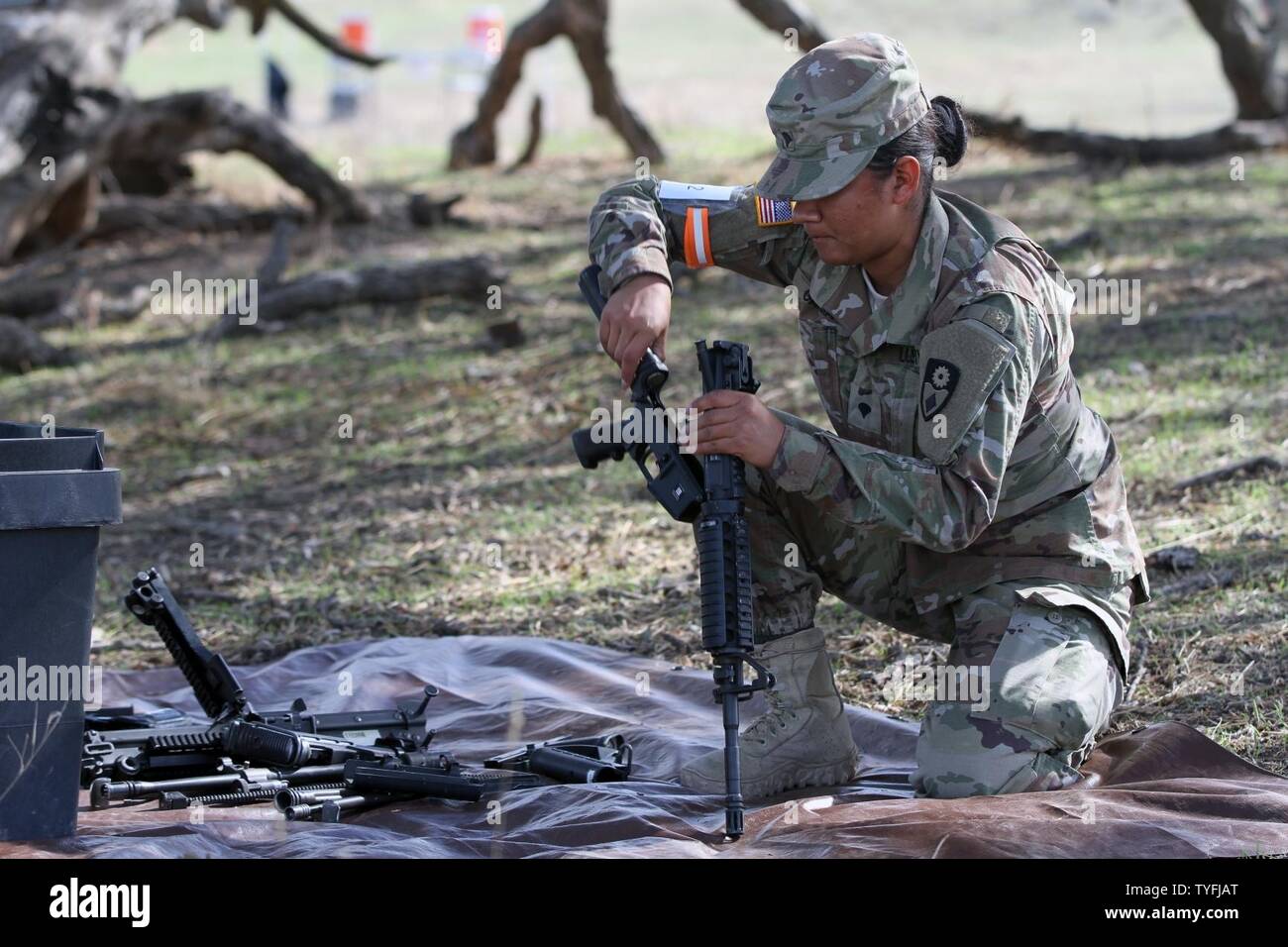 Spc. Jazmin Garcia-Aguilar of the California Army National Guard’s ...