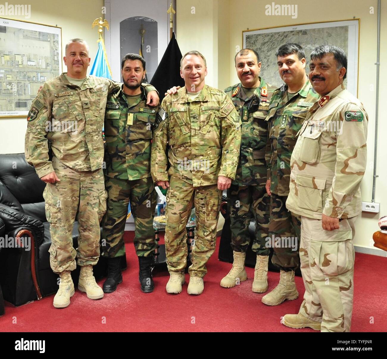 Brig. Gen. David Hicks, Train, Advise, Assist Command-Air (TAAC-Air) and 438th Air Expeditionary ...