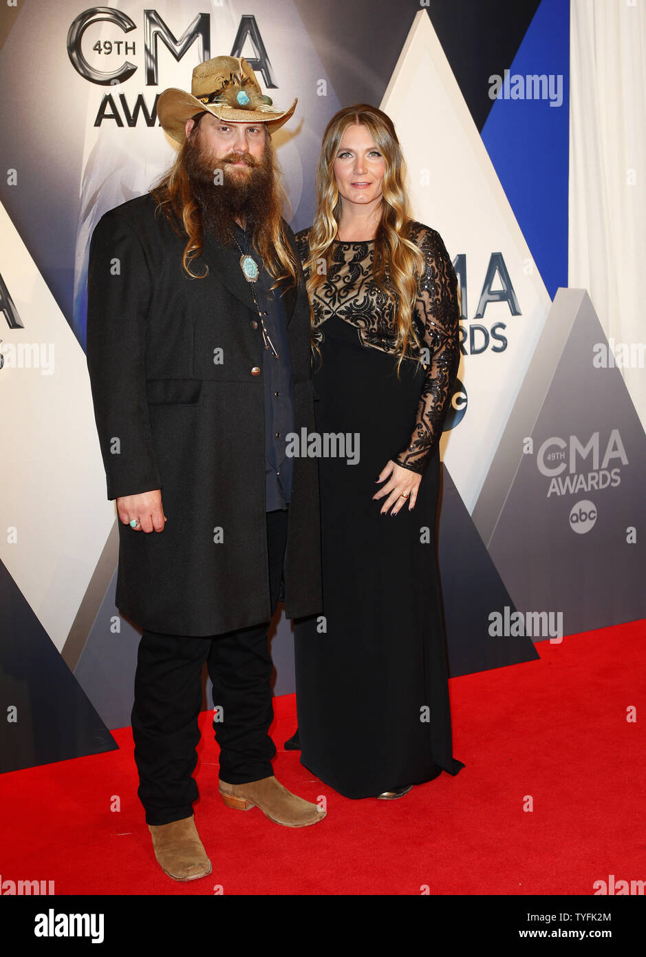 Country music artists Chris Stapleton and Morgan Stapleton arrive on ...