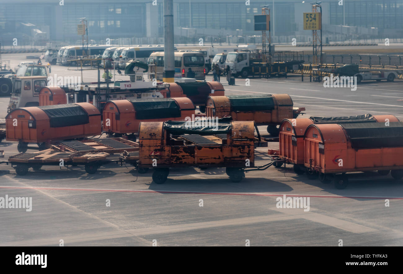 Operating vehicle at Pudong International Airport Stock Photo - Alamy