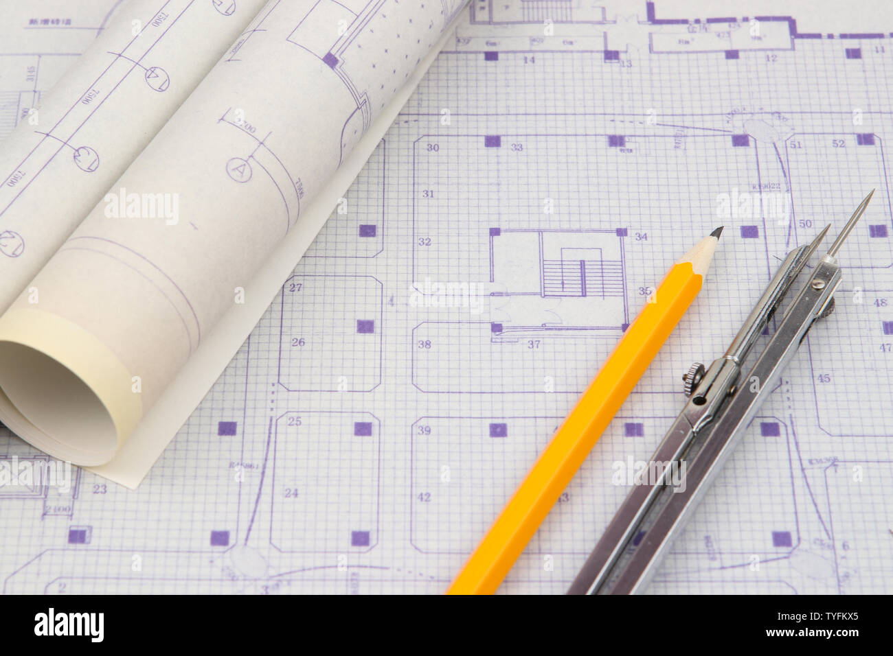 Architectural and engineering drawings hi-res stock photography and ...