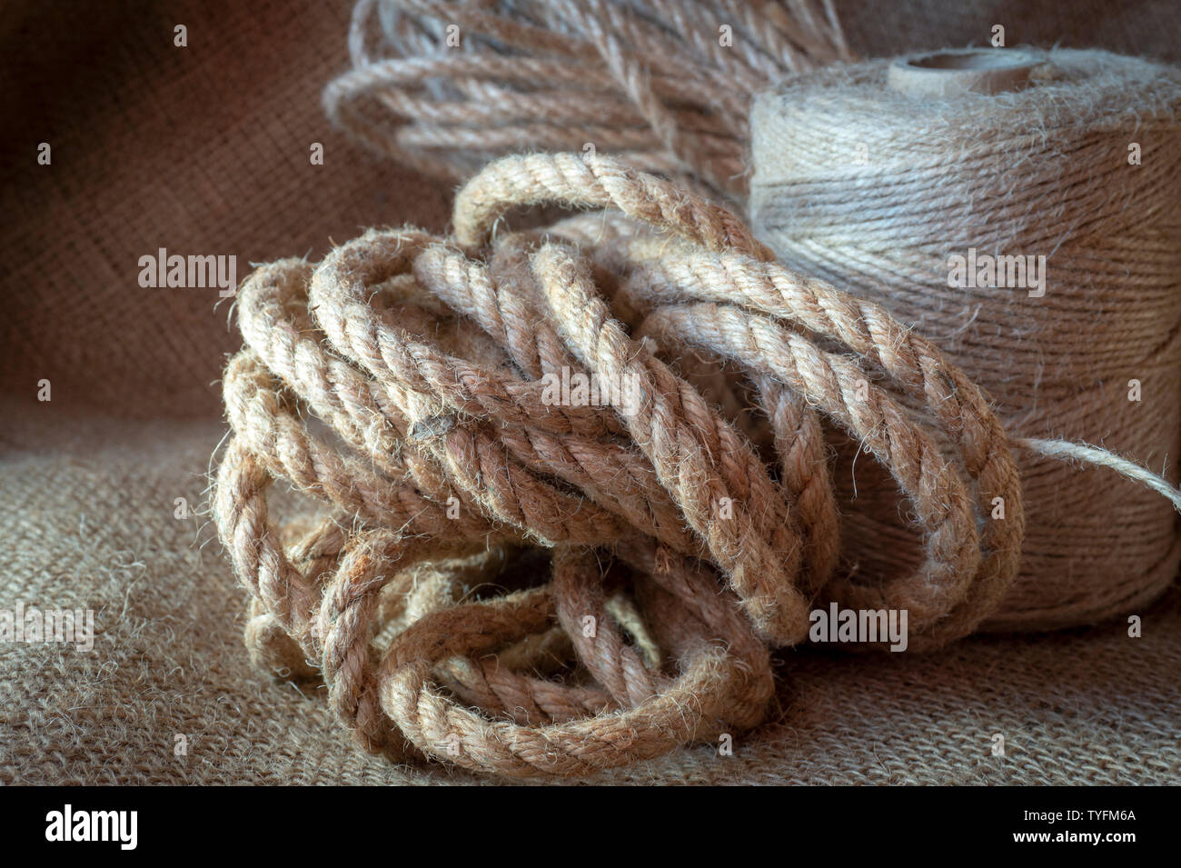 Sackcloth rope hi-res stock photography and images - Alamy