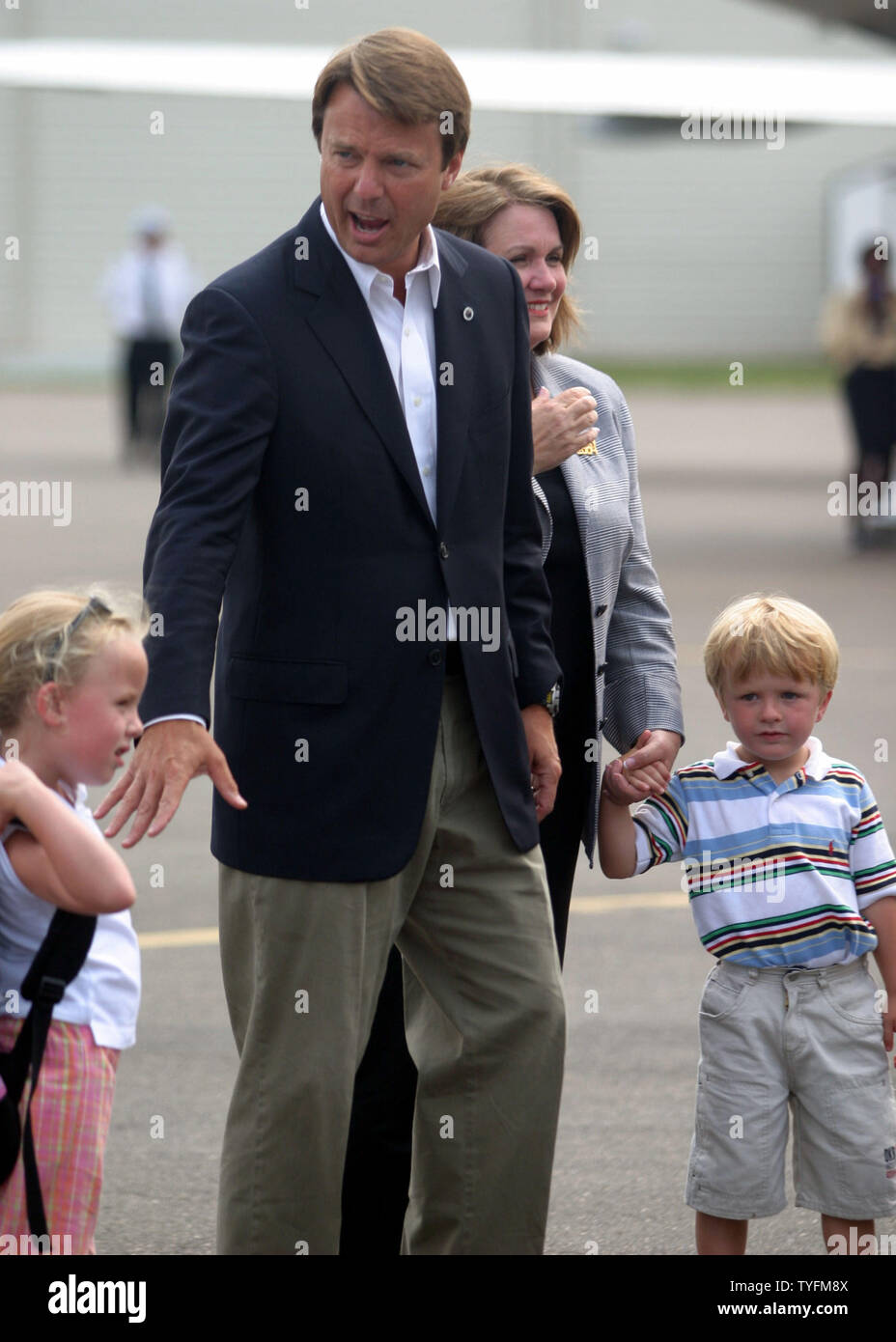 North Carolina Senator and vice-presidential candidate John Edwards and ...