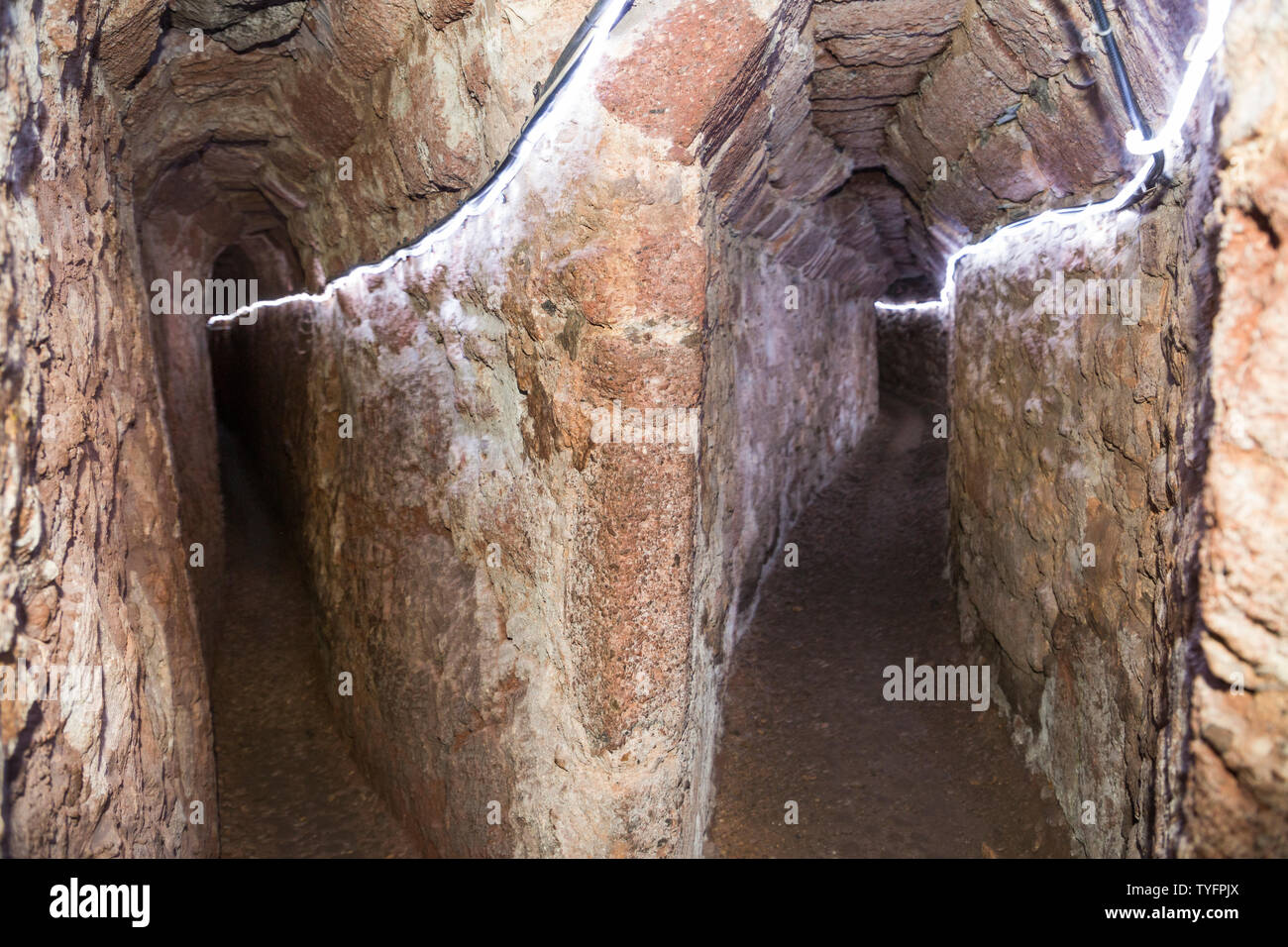 Two tunnels diverge; a view of the narrow passage that forms Exeter's ...