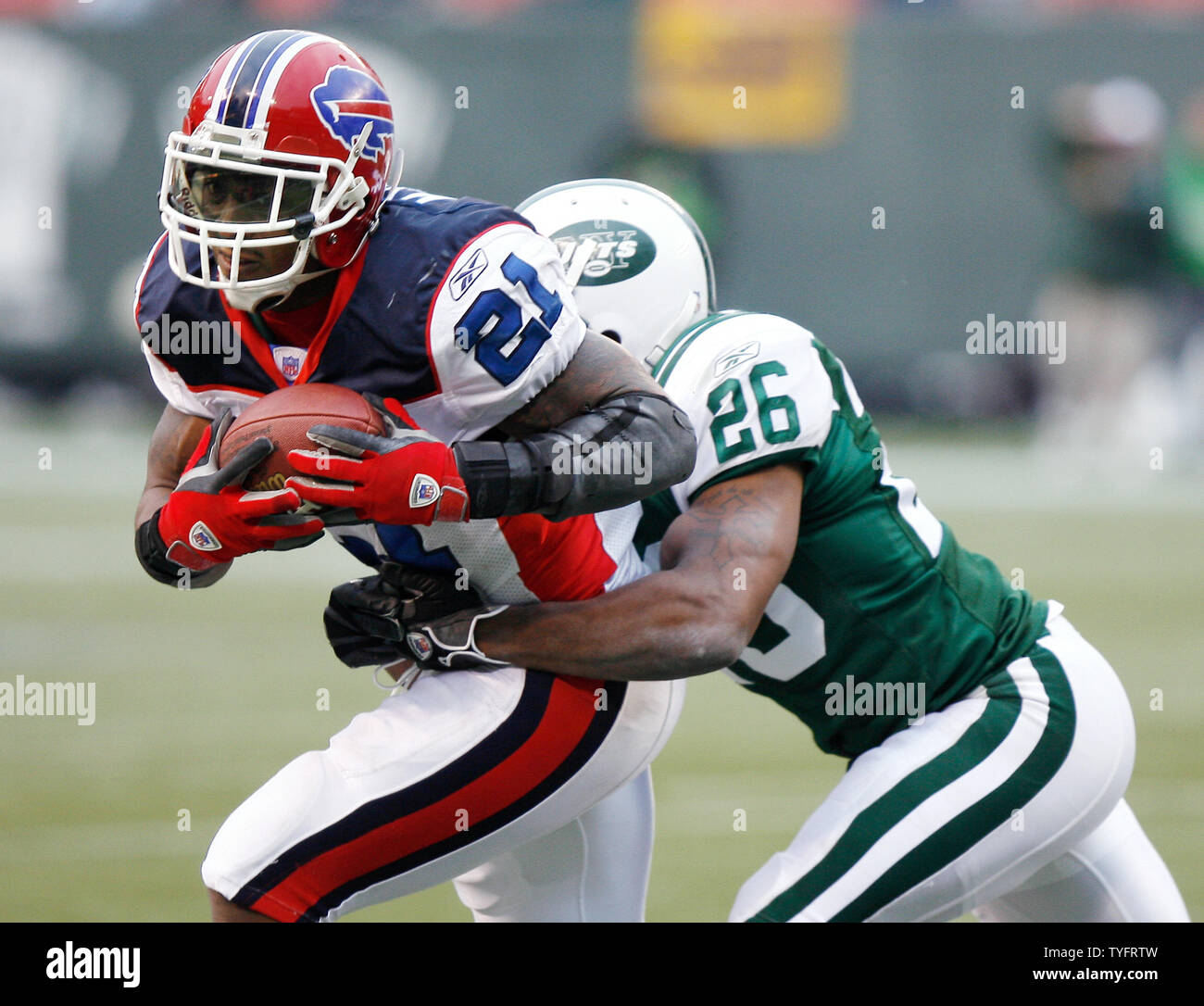 Buffalo Bills runningback Willis McGahee tries to break a tackle at ...