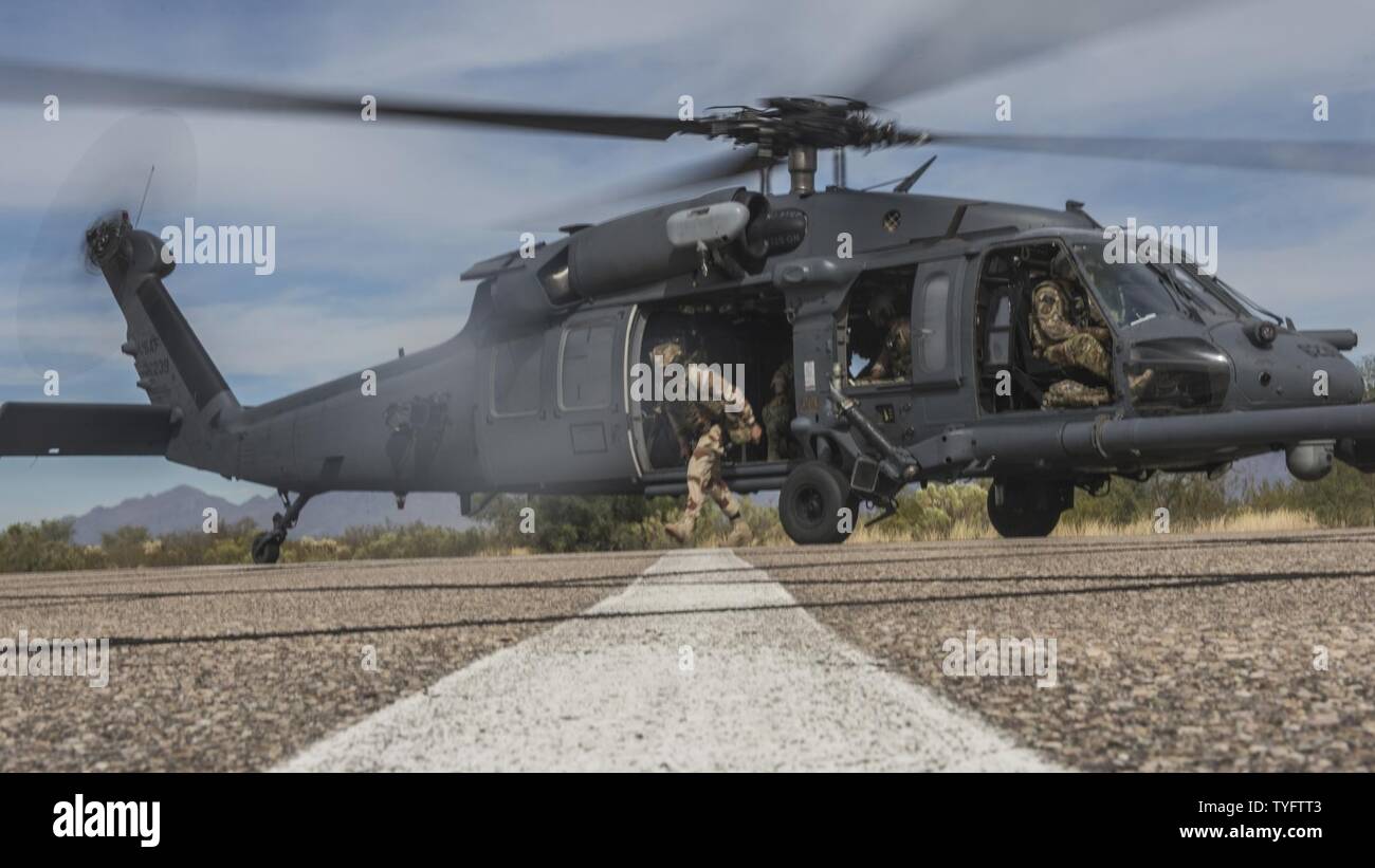 A French Air Commando exits a HH-60 Pave Hawk during for an Angel ...