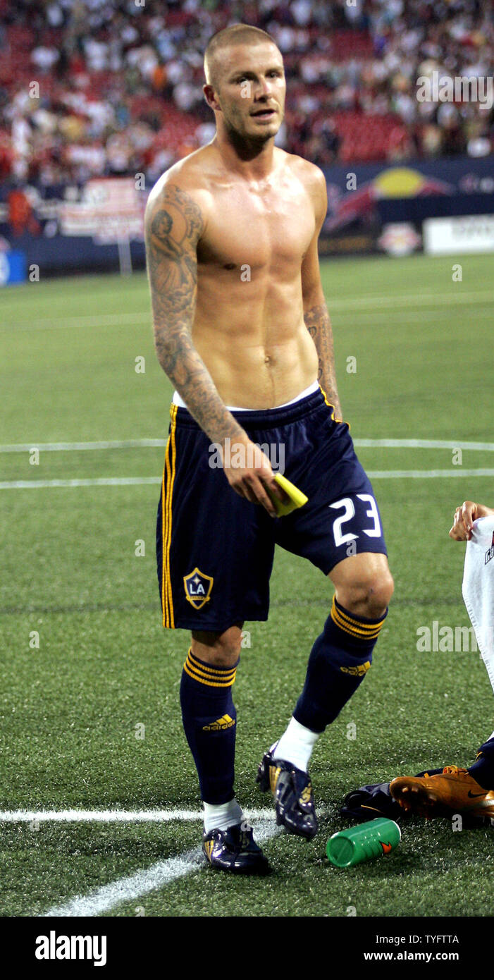David beckham leaves the stadium after the match hi-res stock ...
