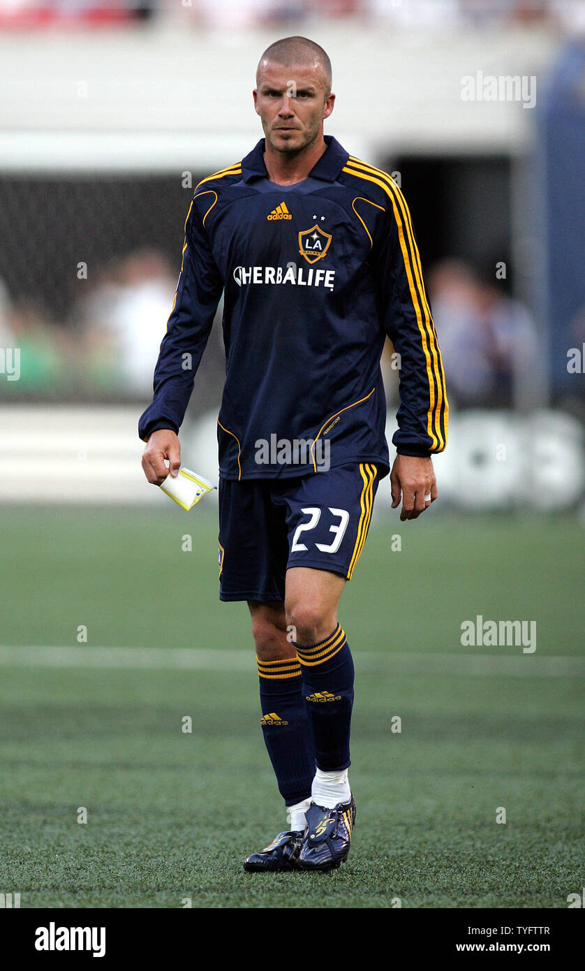 David beckham leaves the stadium after the match hi-res stock ...