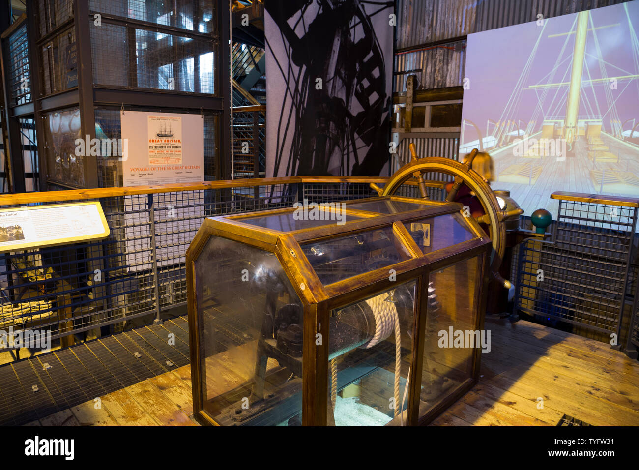 Children & interactive ships wheel display / ship steering simulator ...