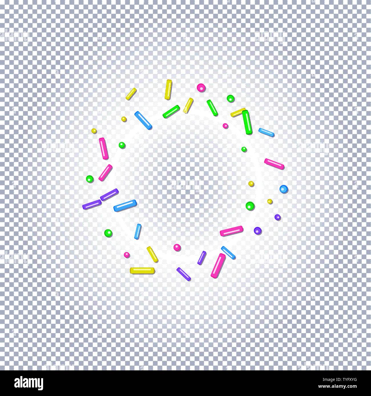 Sprinkles grainy frame on a transparent background Stock Vector Image ...