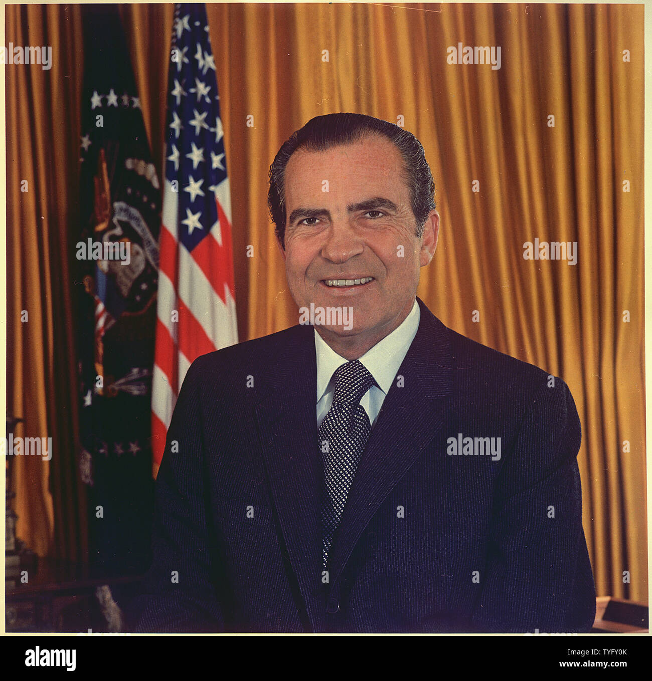 Portrait of President Nixon; Scope and content: Pictured: President ...