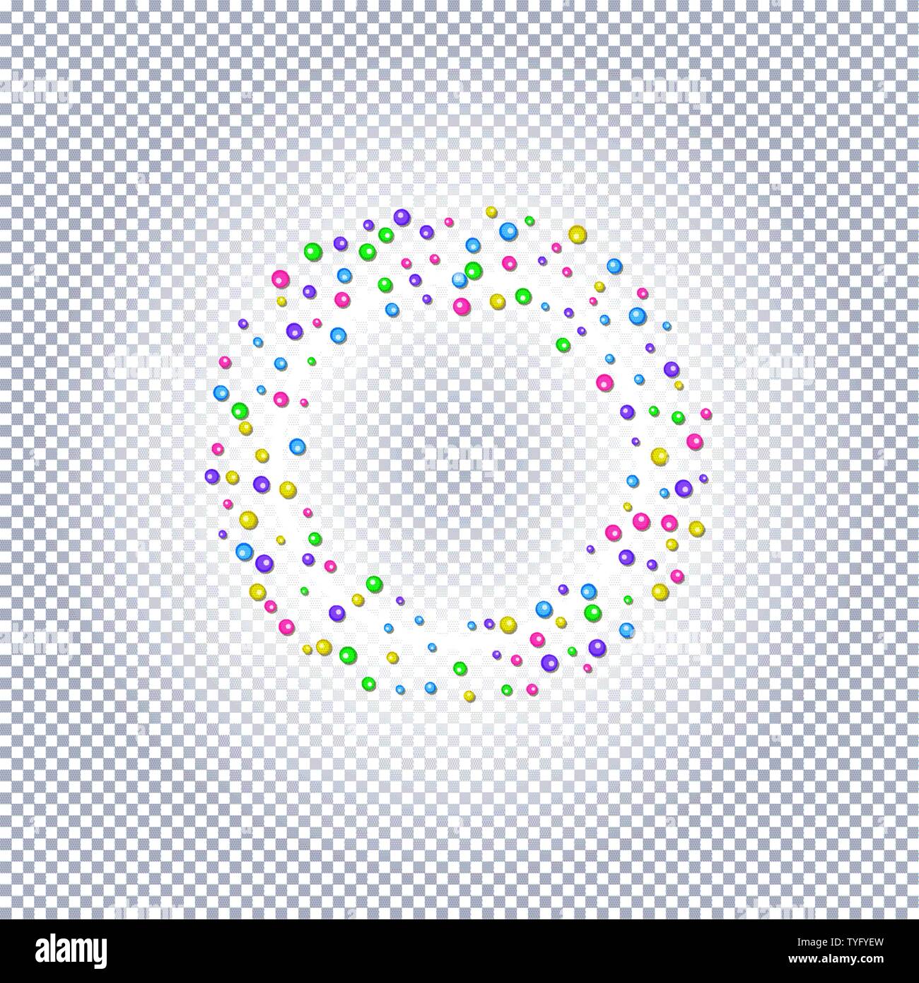 Sprinkles grainy frame on a transparent background Stock Vector Image ...