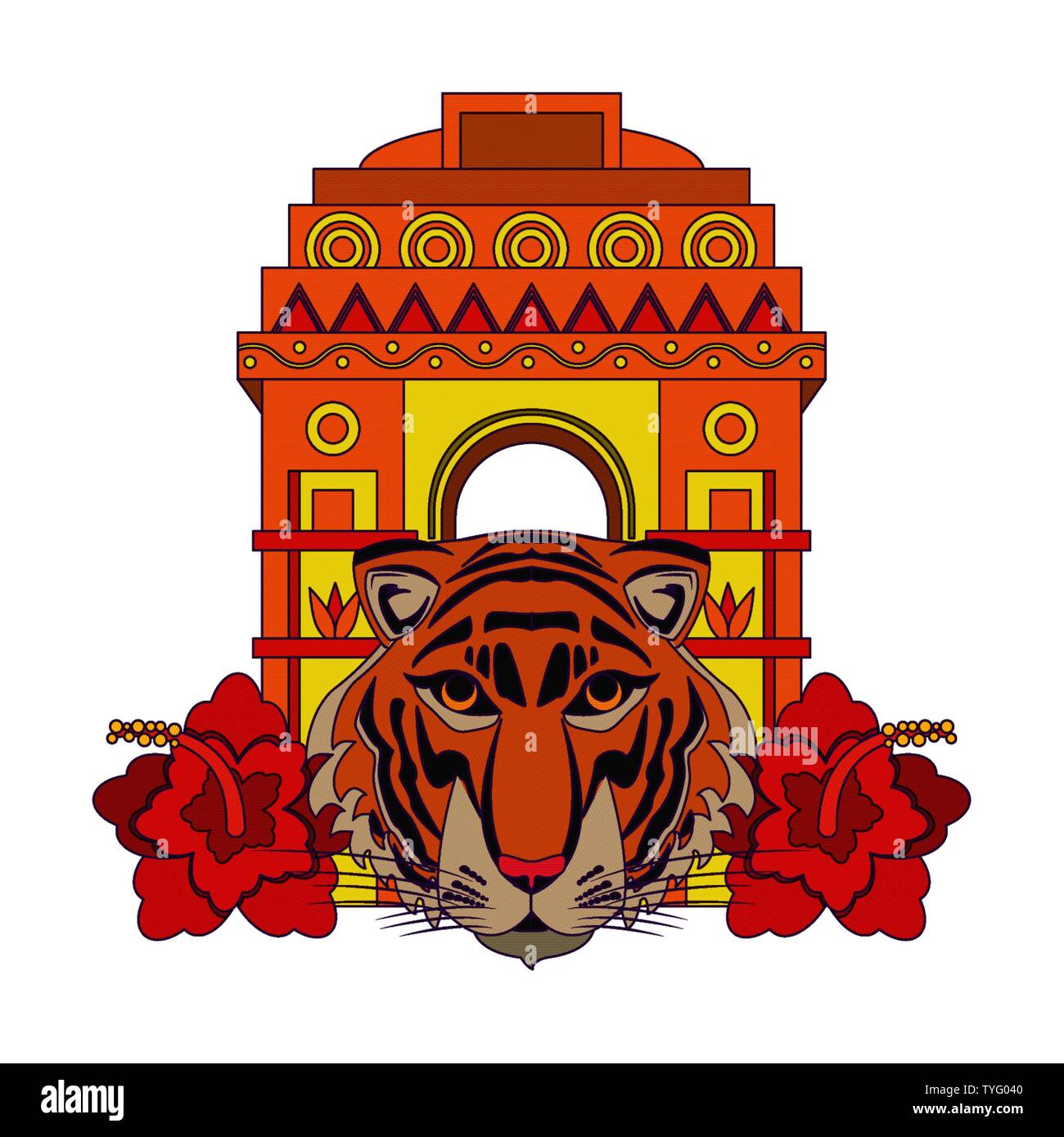 indian building monuments icon cartoon Stock Vector Image & Art - Alamy