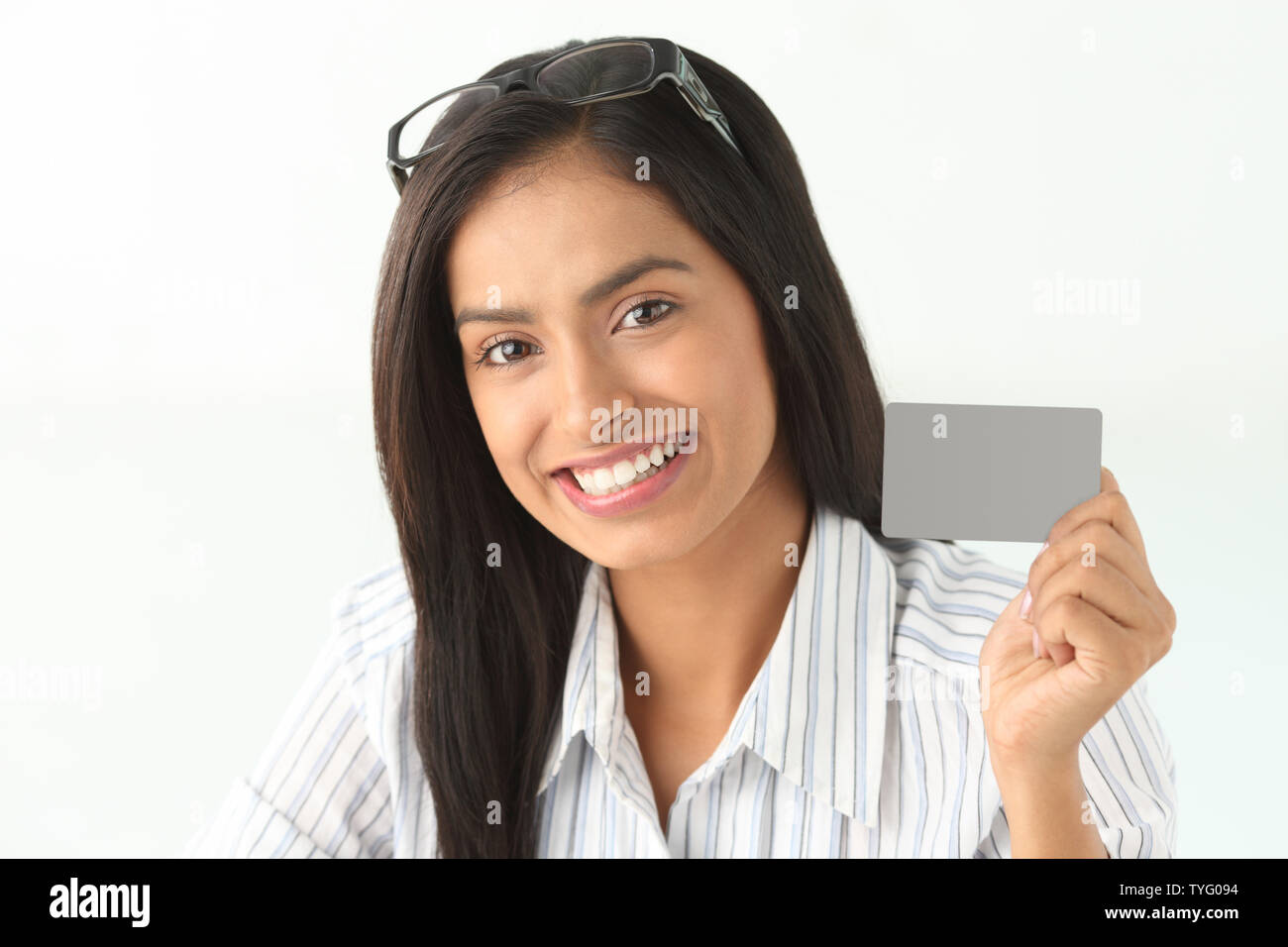 Indian woman visiting card showing hi-res stock photography and images ...