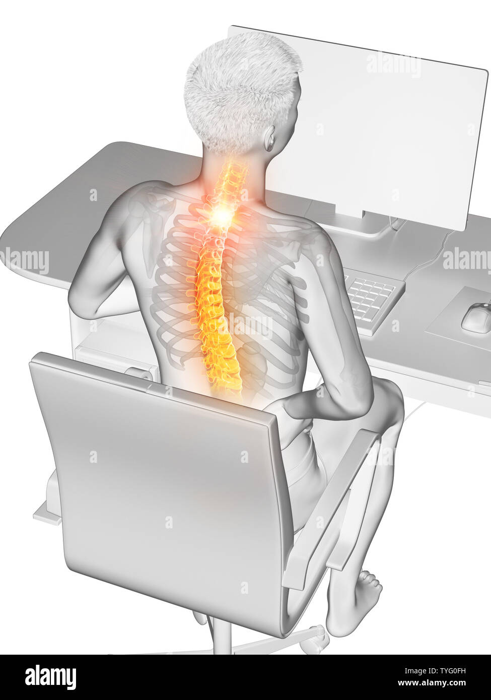 Workers back pain hi-res stock photography and images - Alamy