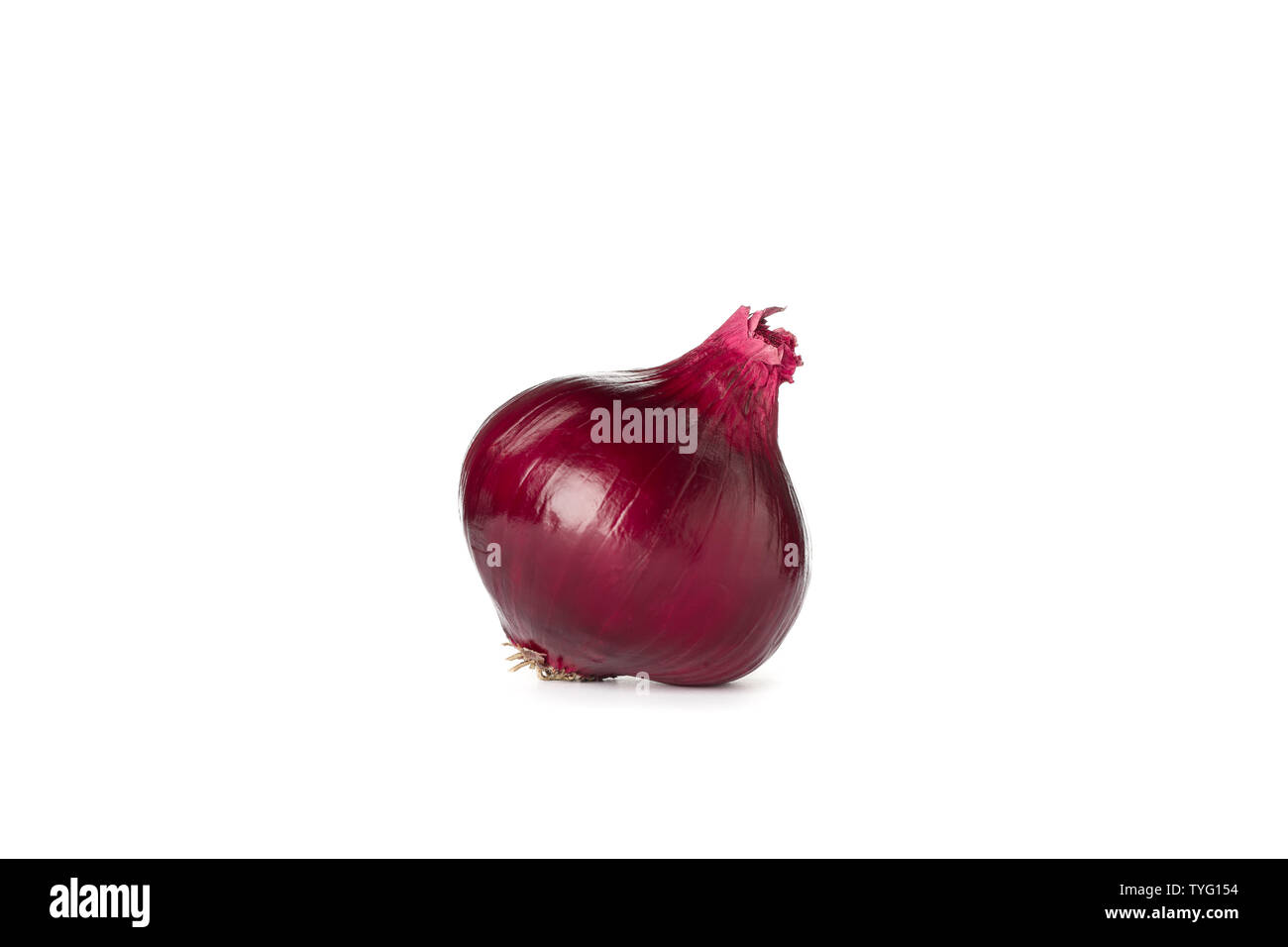 Fresh red onion isolated on white background Stock Photo - Alamy