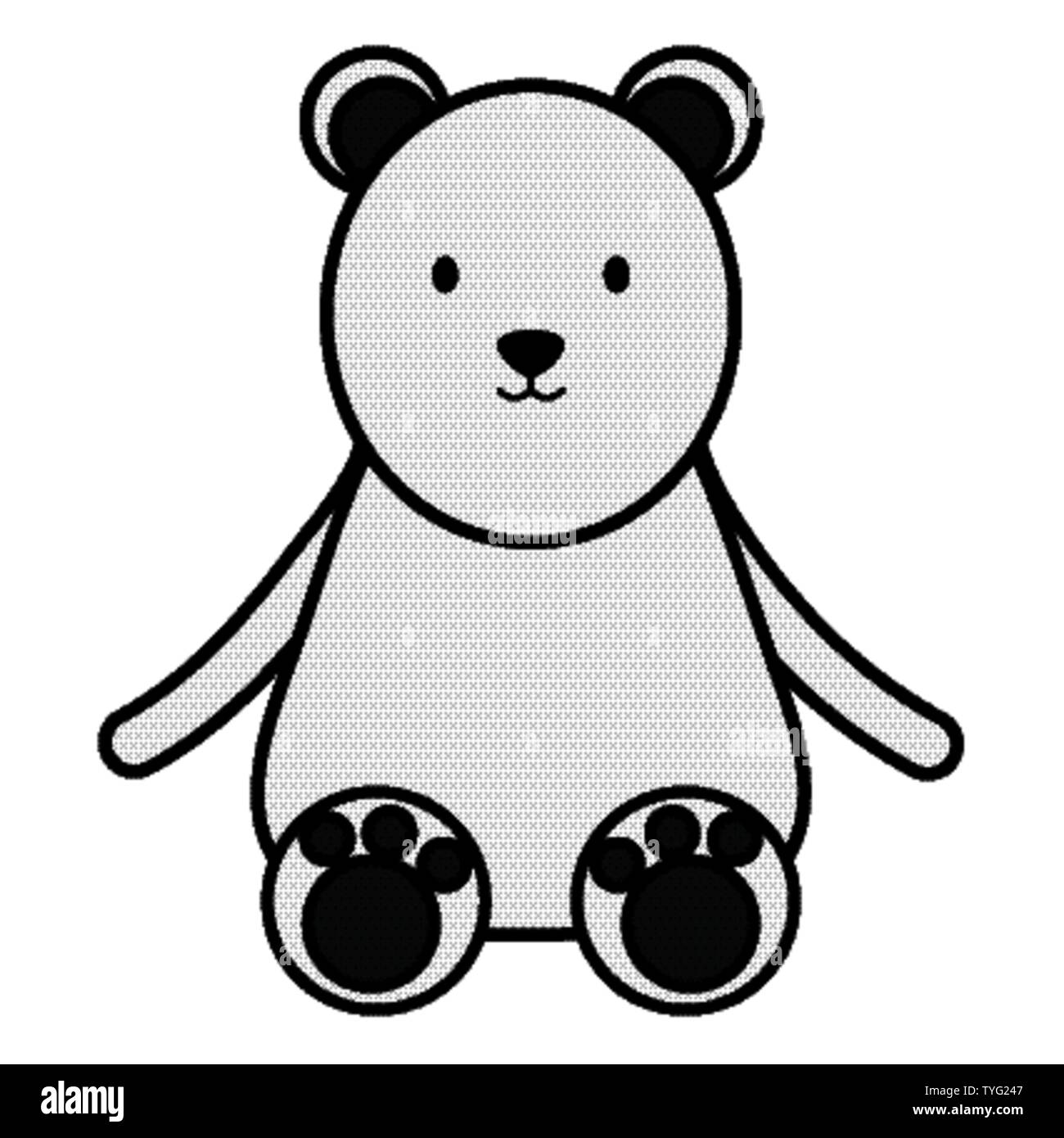 cute polar bear childish character vector illustration design Stock ...