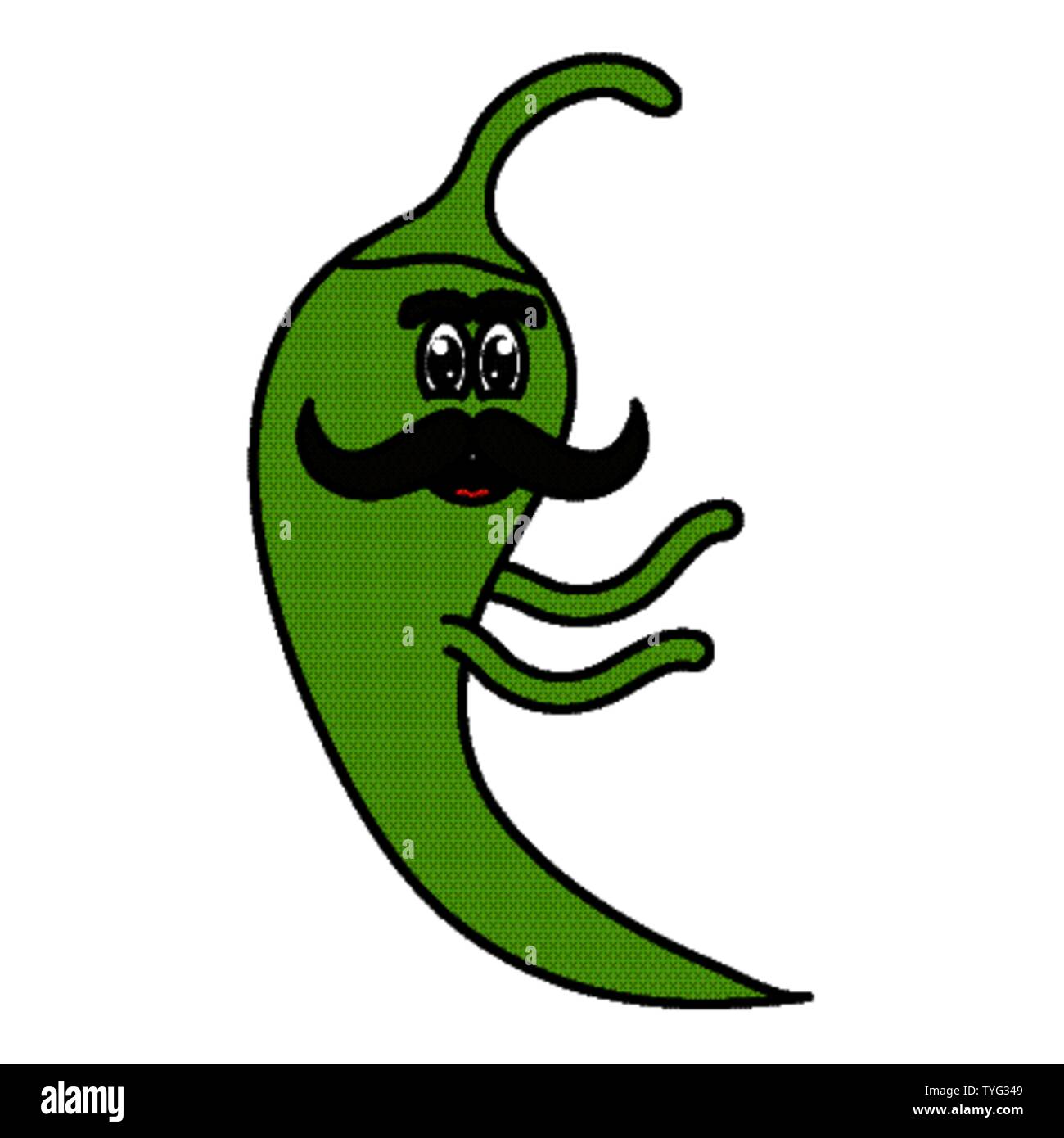 chilli pepper comic character vector illustration design Stock Vector ...
