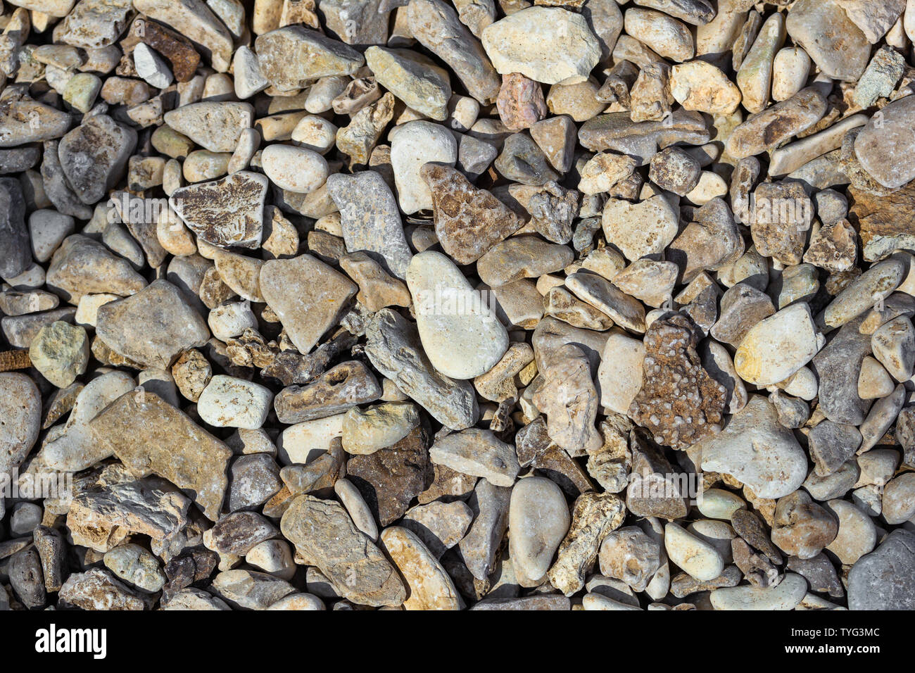 Natural stone texture. River pebbles background. Copy space Stock Photo ...