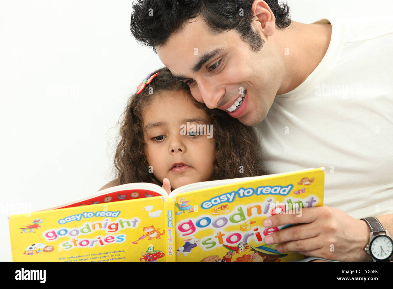 Man teaching his daughter Stock Photo - Alamy