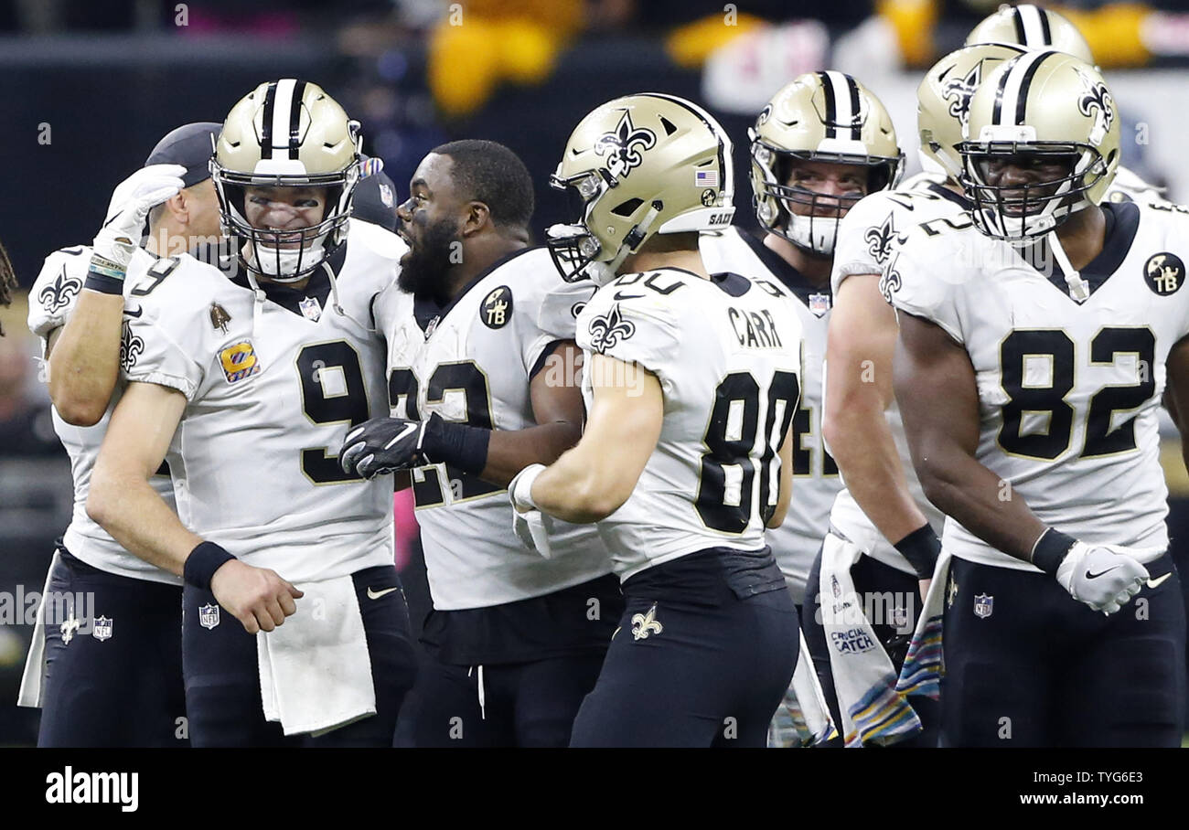 New Orleans Saints quarterback Drew Brees (9) becomes all time NFL ...