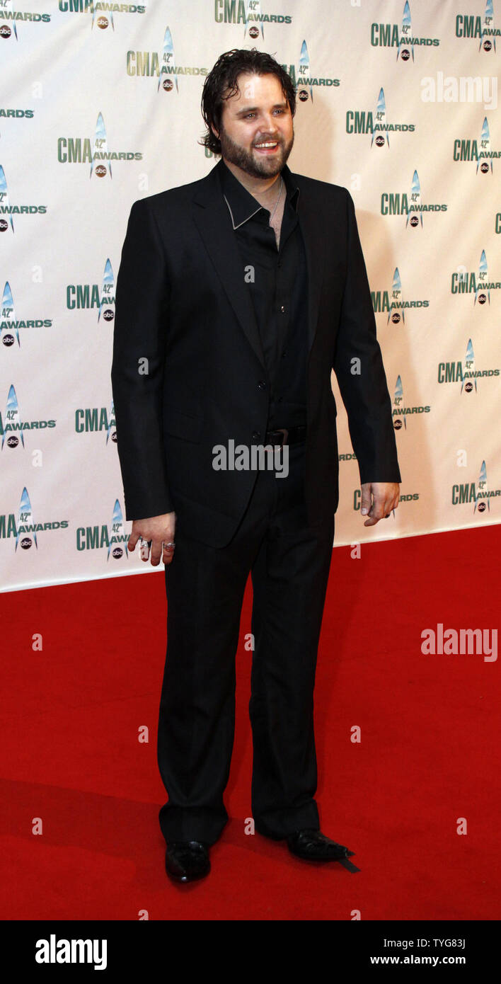 Randy Houser arrives on the red carpet at the 42nd annual Country Music Association (CMA) awards ...