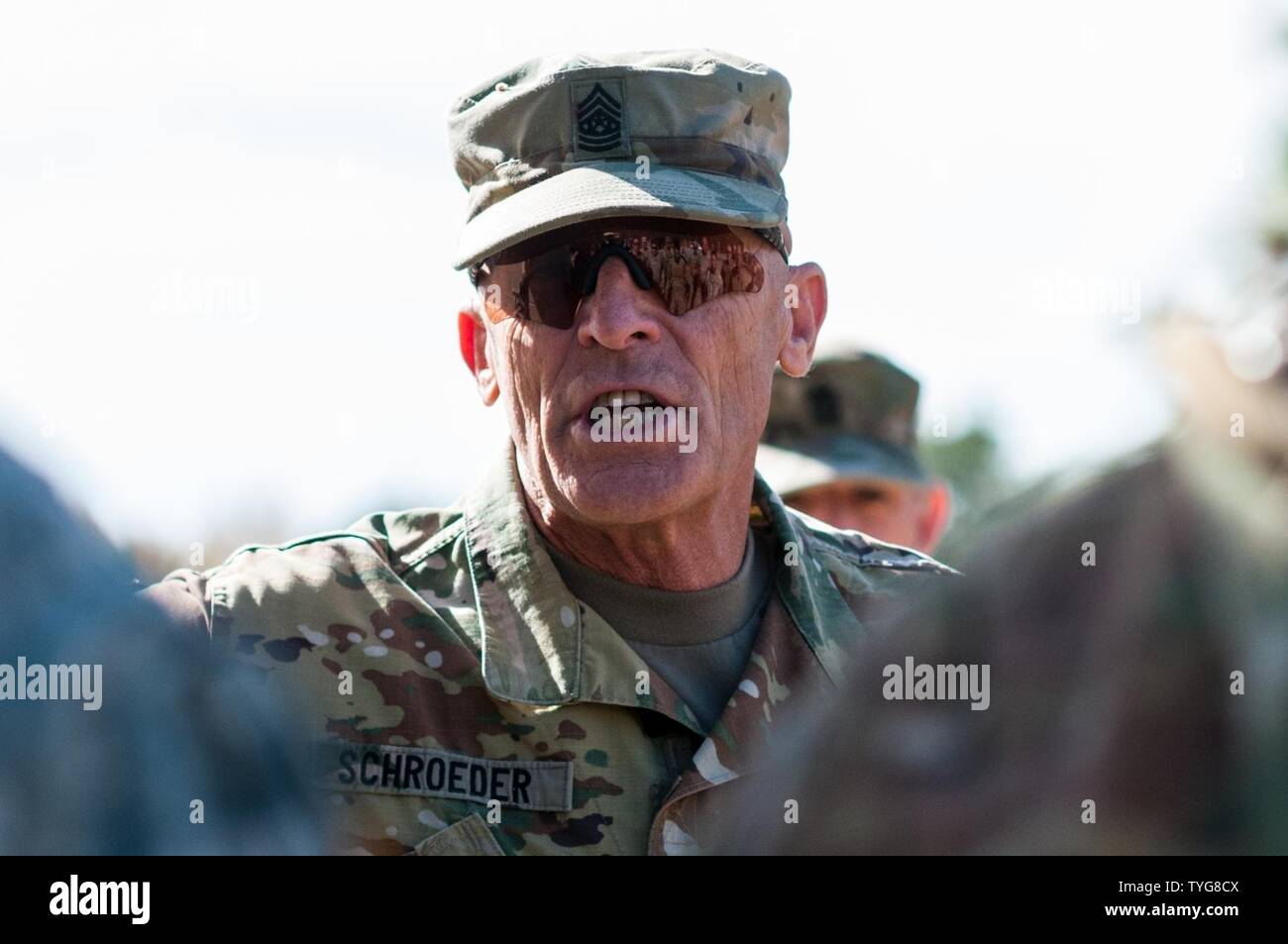 Command Sgt. Maj. Scott Schroeder, the U.S. Army Forces Command command ...