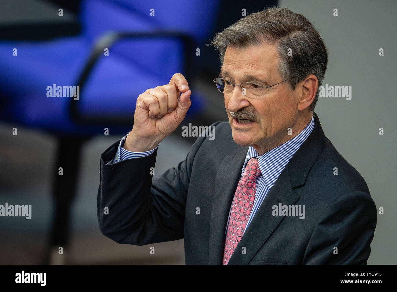 Berlin, Germany. 26th June, 2019. Hermann Otto Solms (FDP), Vice ...