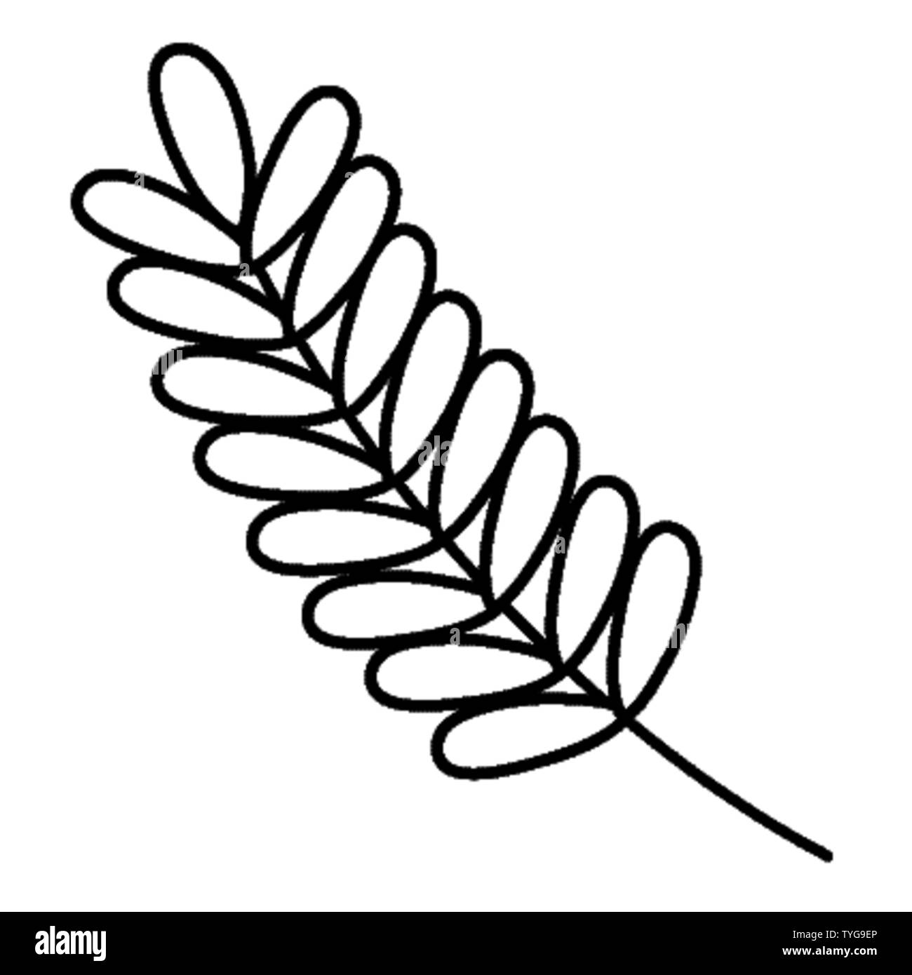 nature leafs cartoon vector illustration graphic design Stock Vector ...