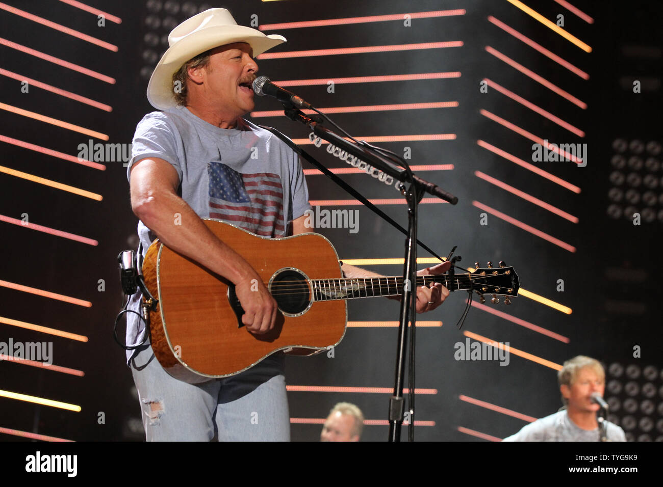 Alan Jackson performs before a sold out crowd at LP Field on opening ...