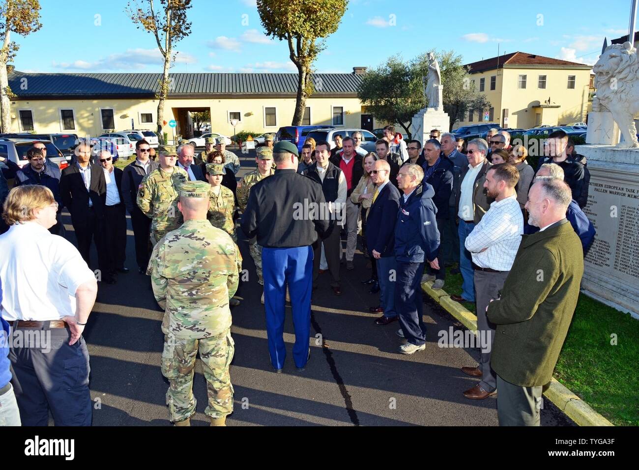 Col. Steve Marks, U.S. Army Garrison Italy commander, thanks USAG Italy ...